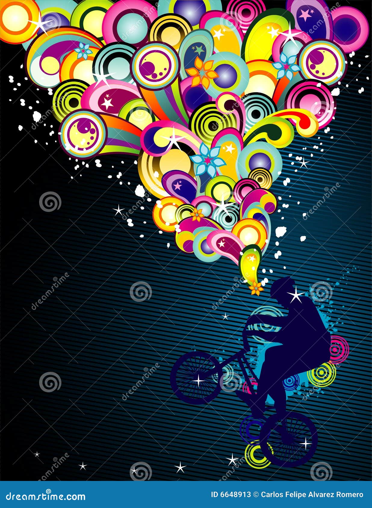 De Kleurenvector Van De Fiets Vector Illustratie - Illustration of ...