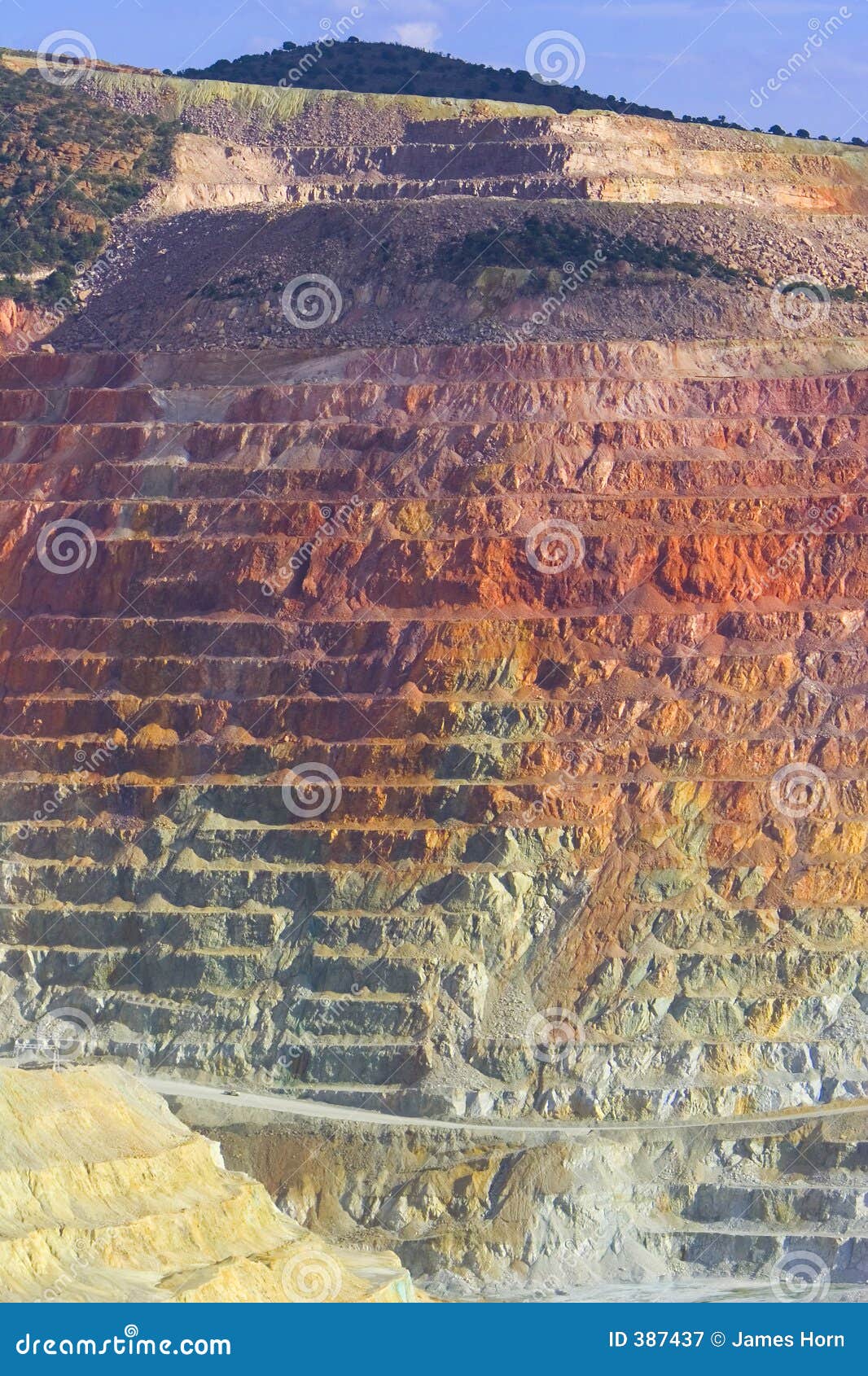 De Klip Van De Mijn Van Het Koper Stock Afbeelding - Image of ...