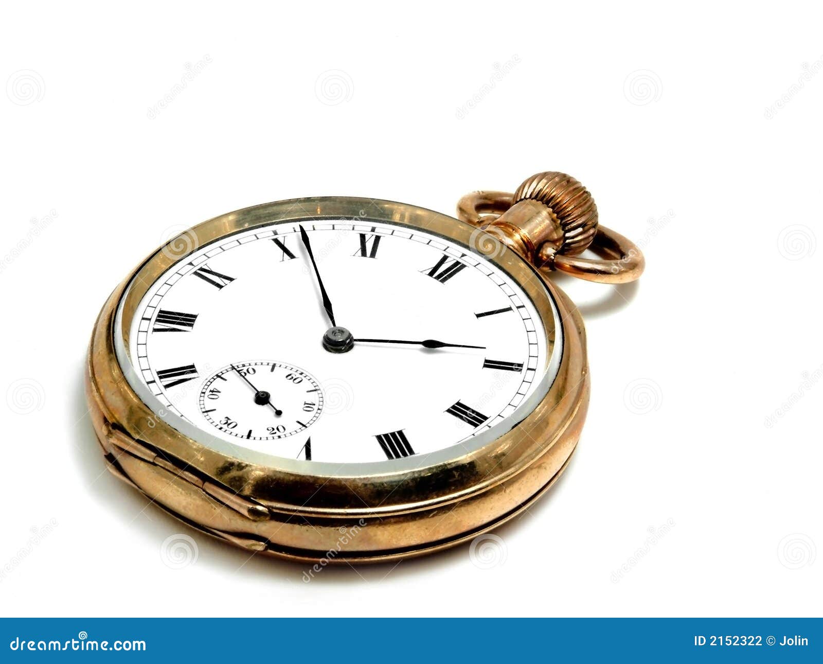 De klok van de zak in goud stock foto. Image of klok, gedateerd - 2152322