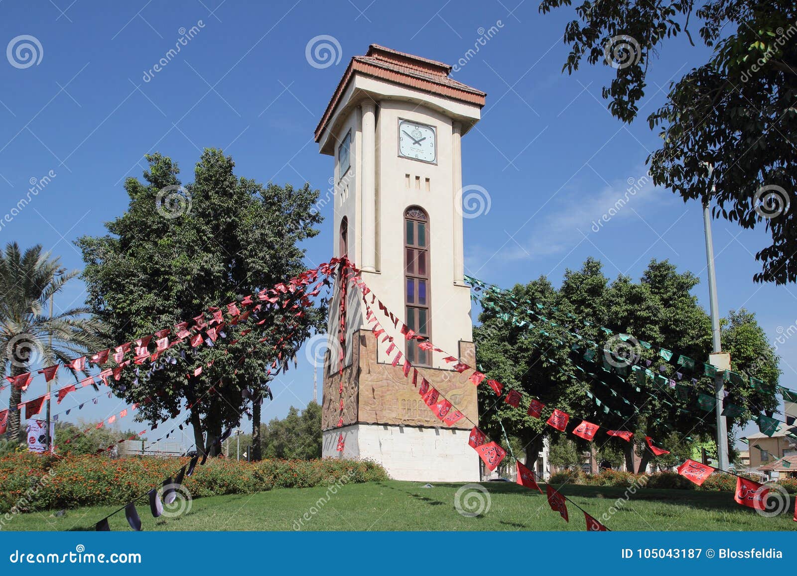 De Klokketoren in Bushehr, of Bushire, Iran Redactionele Fotografie ...