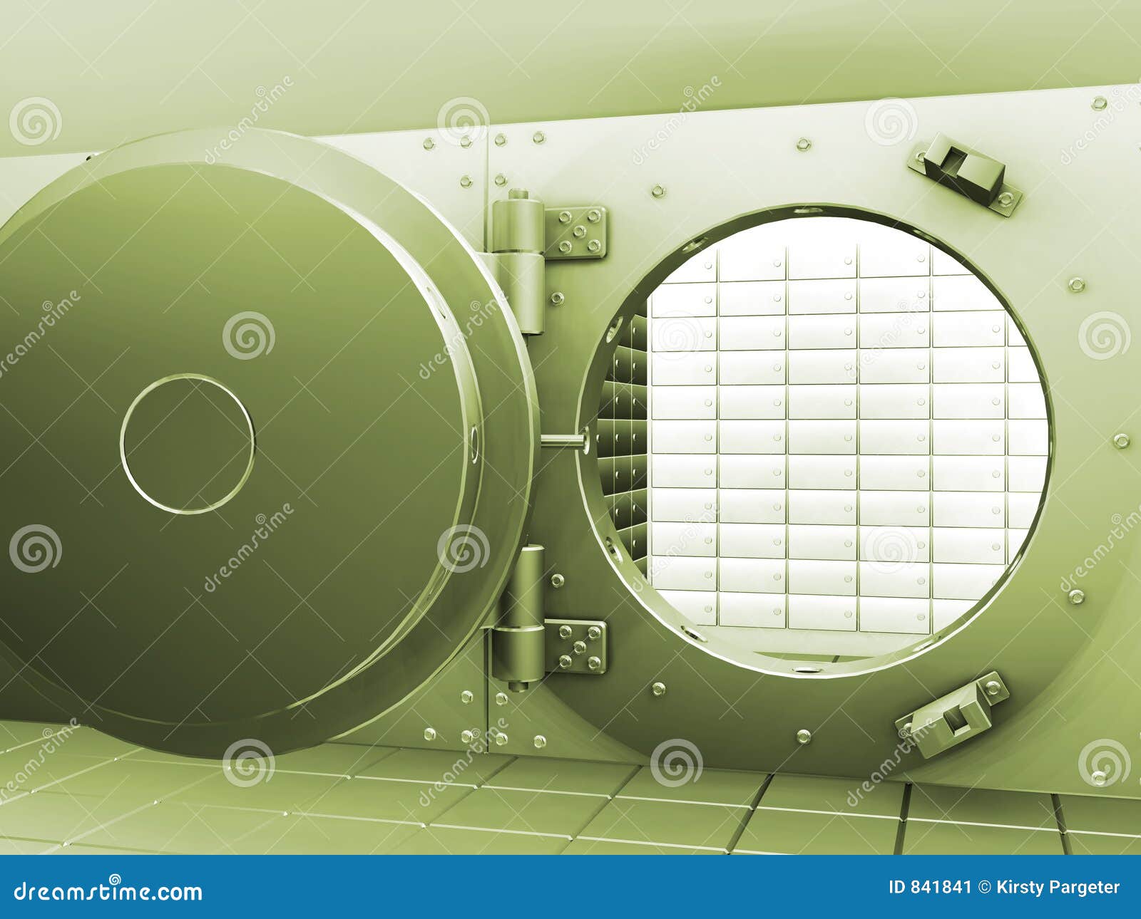 De kluis van de bank stock illustratie. Illustration of bescherm - 841841