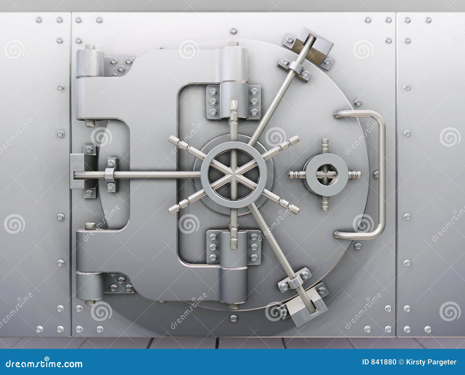 De kluis van de bank stock illustratie. Illustration of bescherm - 841880