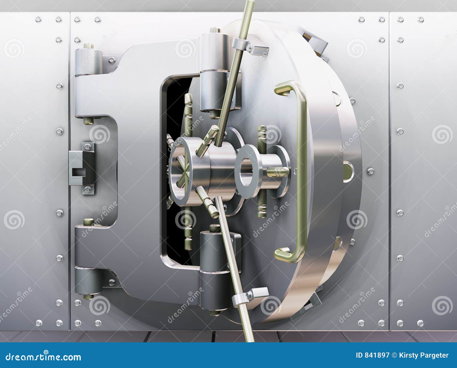 De kluis van de bank stock illustratie. Illustration of veiligheid - 841897