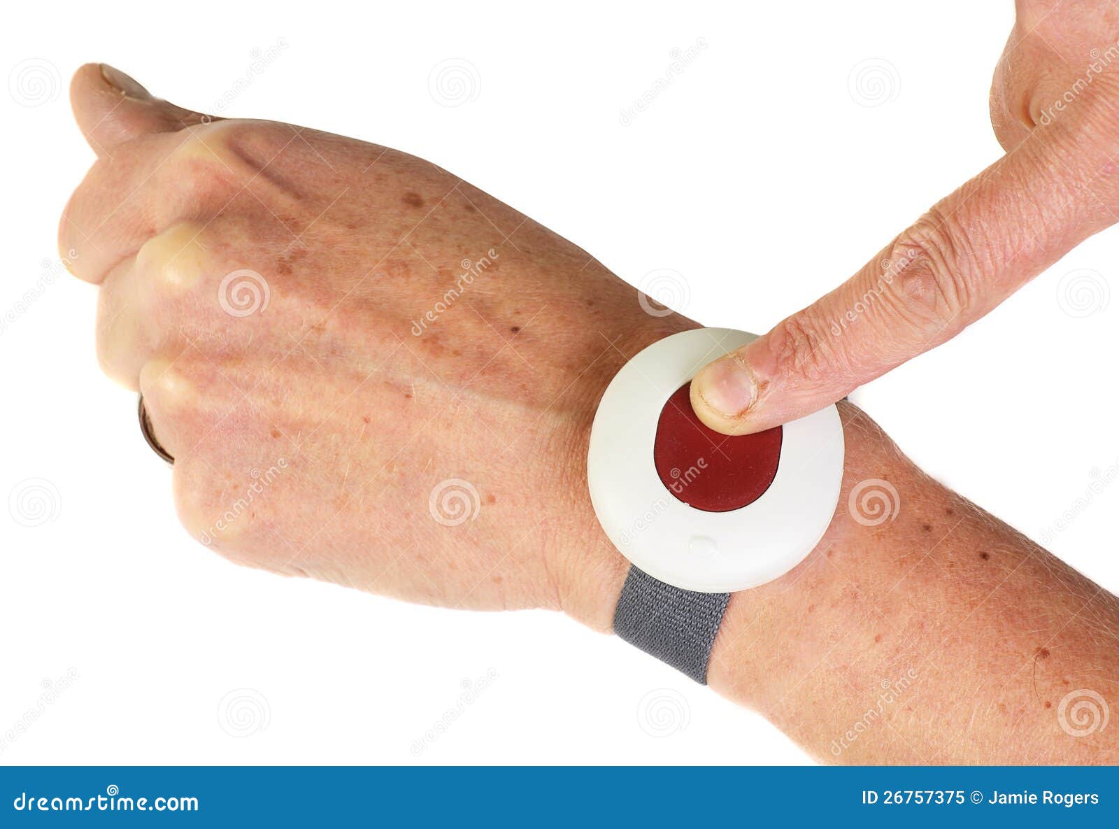 De knoop van het alarm stock afbeelding. Image of paniek - 26757375