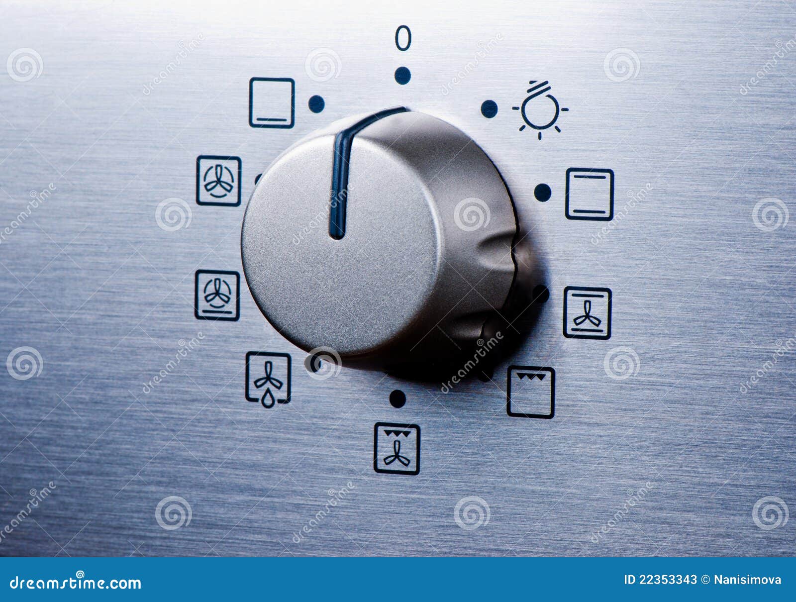 De knop van de oven stock afbeelding. Image of fornuis - 22353343