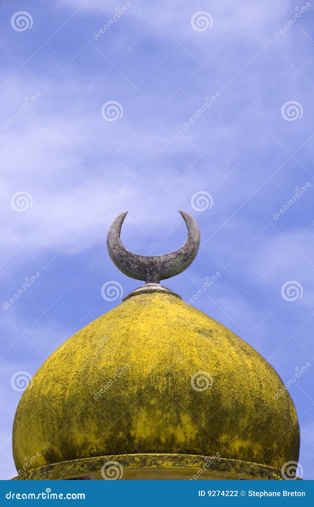 De Koepel van de moskee stock foto. Image of ster, architectuur - 9274222