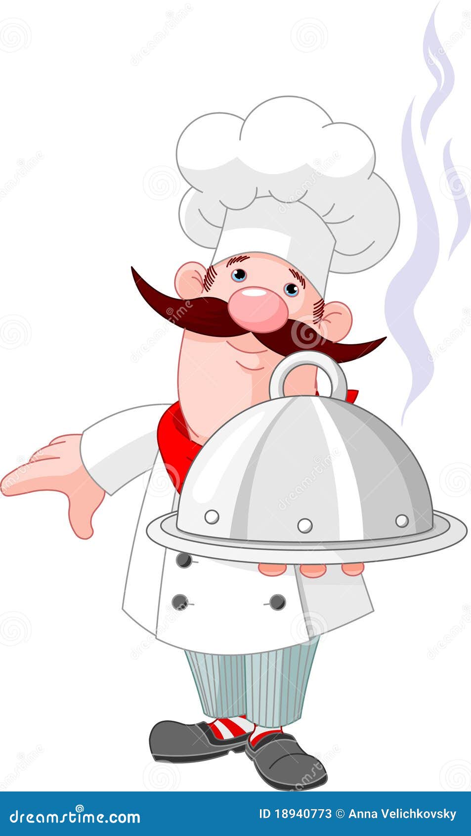 De Kok En De Plaat Van De Chef-kok Vector Illustratie - Illustration of ...