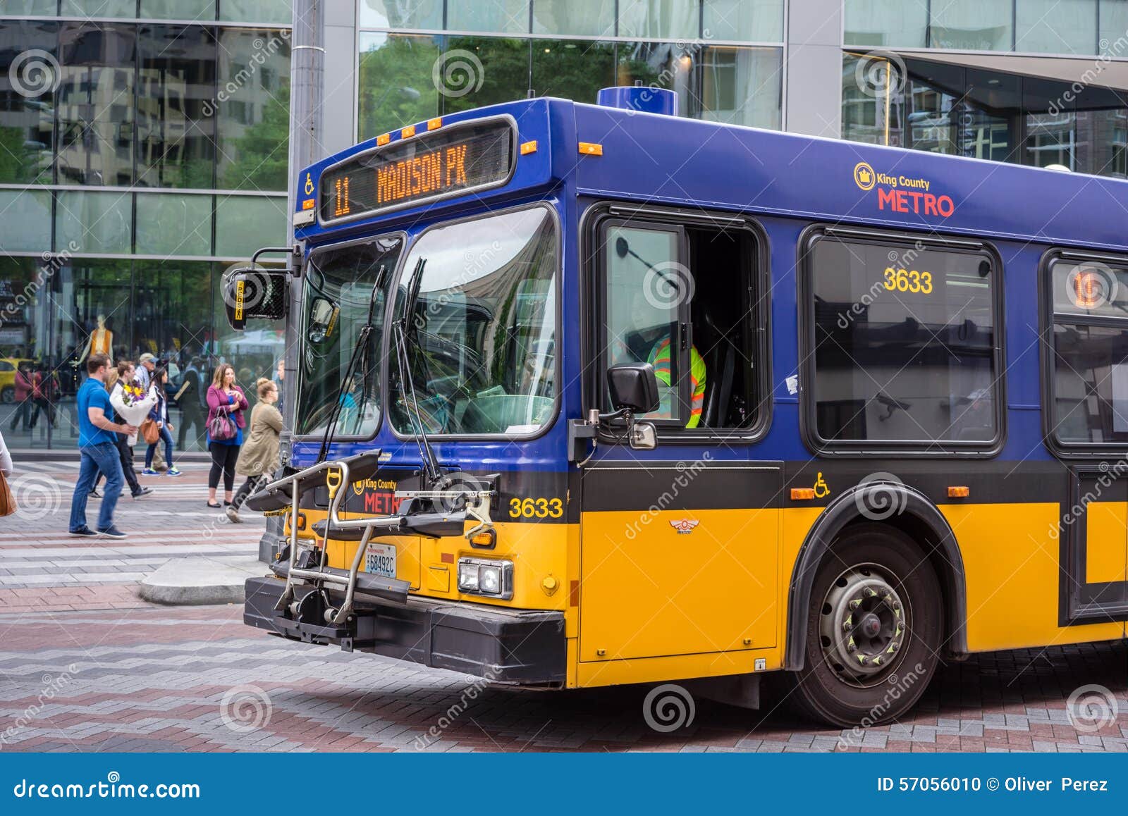De Koning County Metro Bus Van Seattle Redactionele Afbeelding - Image ...