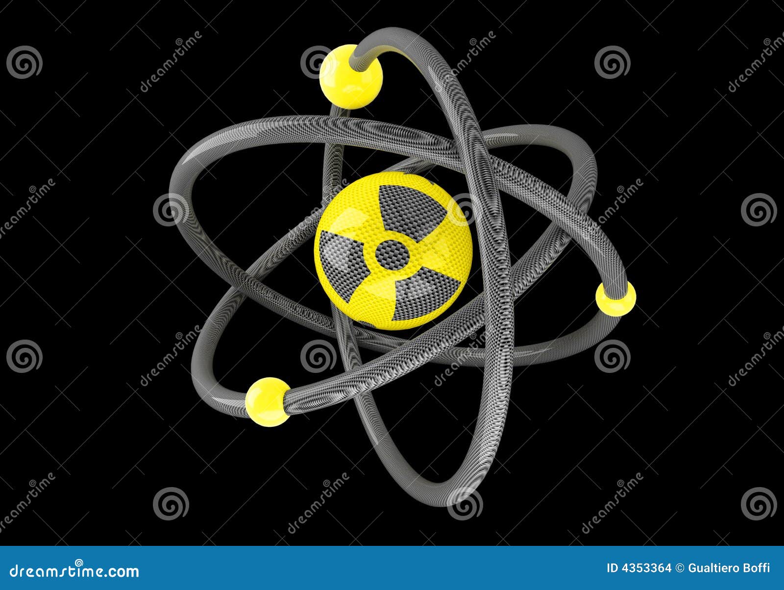 De koolstof van het atoom stock illustratie. Illustration of elektron ...