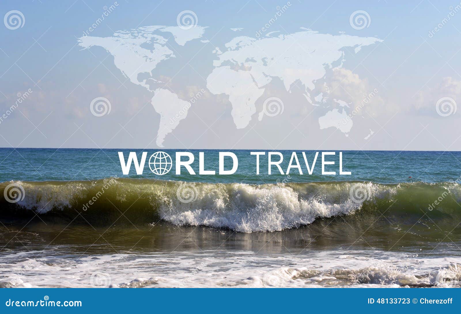 De Kopbal Van De Wereldreis Stock Afbeelding - Image of rondreis ...