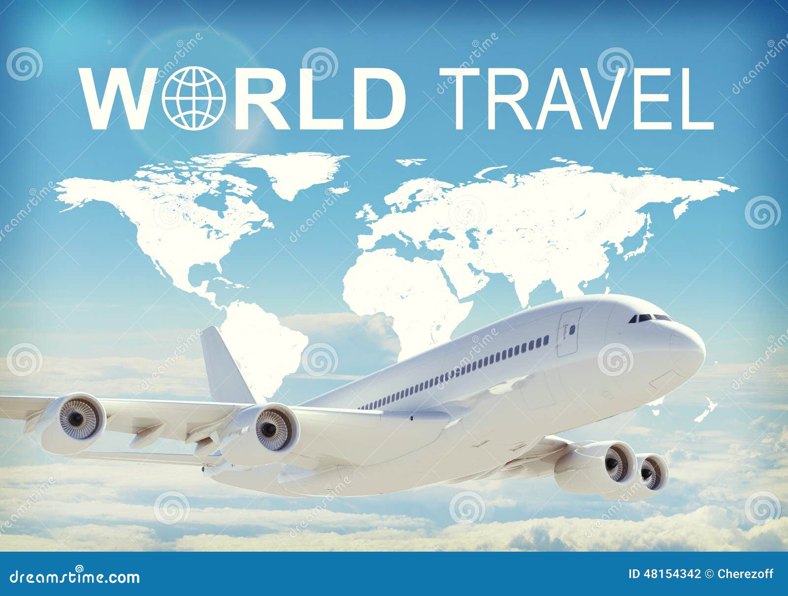 De Kopbal Van De Wereldreis Stock Illustratie - Illustration of ...