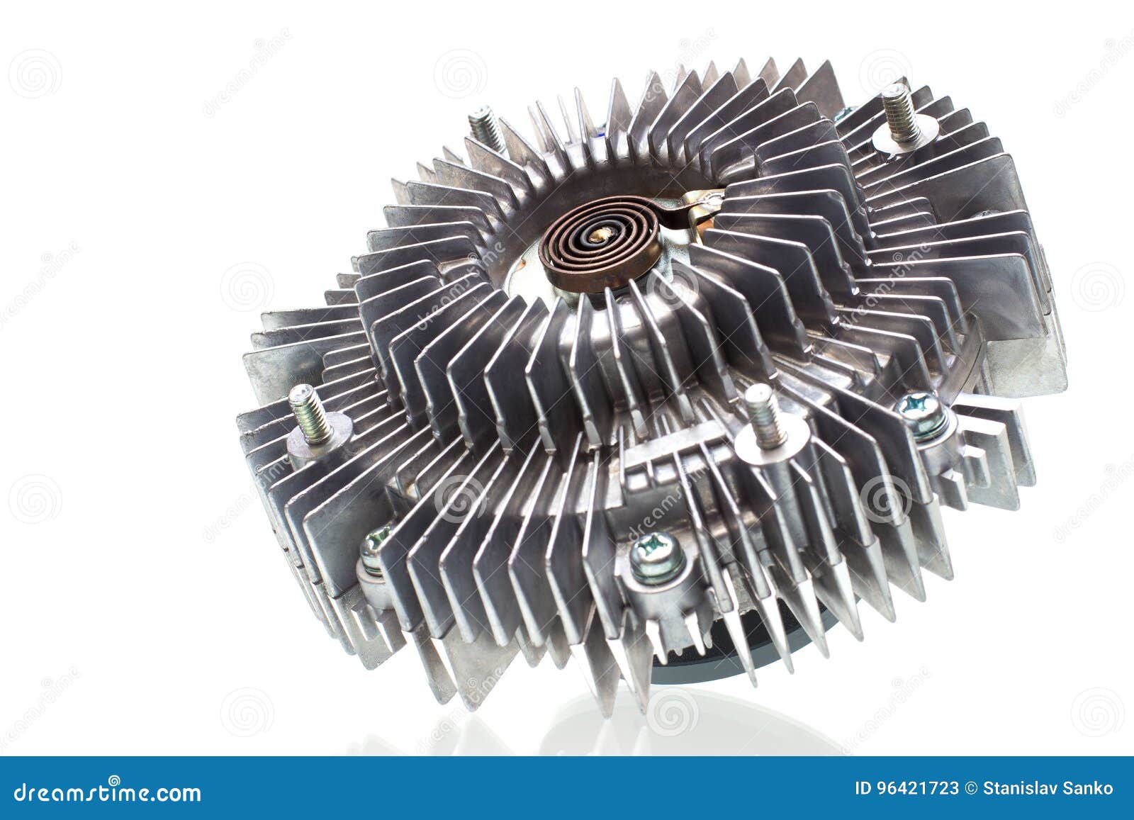 De Koppeling Van De Motor Koelventilator En De Motor Van Een Auto Van ...