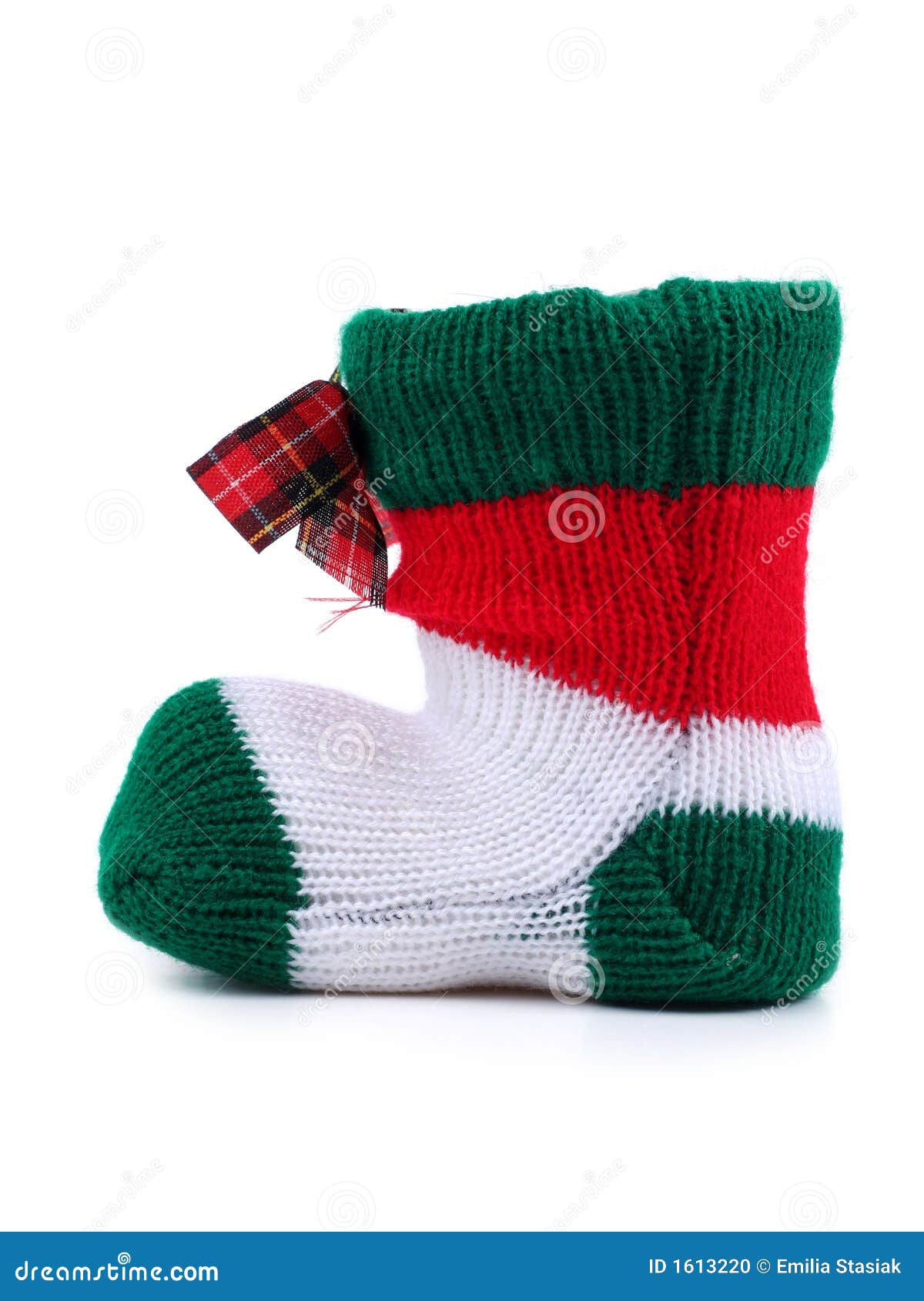 De kous van Kerstmis stock foto. Image of rood, gebreid - 1613220