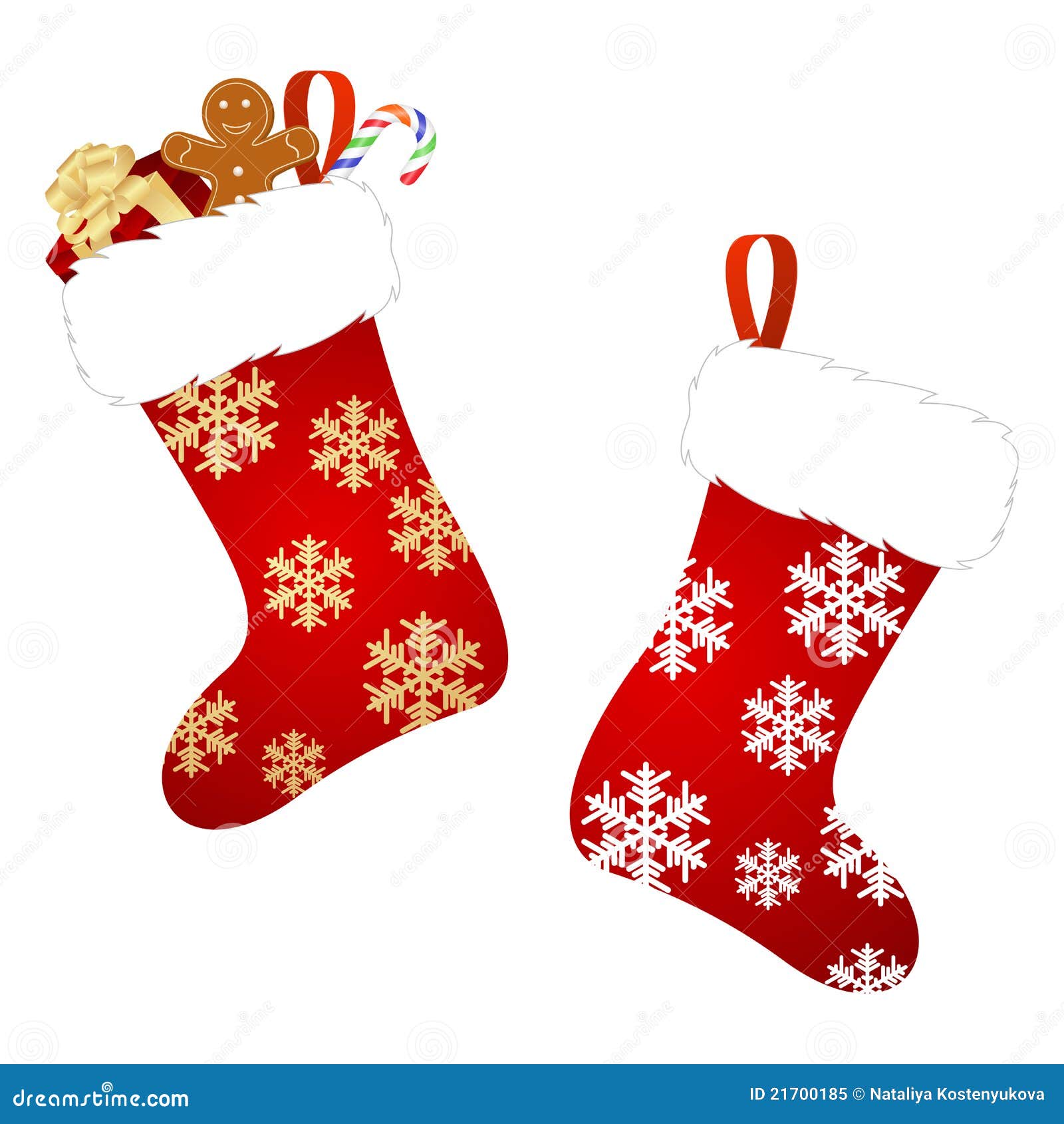 De kous van Kerstmis vector illustratie. Illustration of geïsoleerd ...