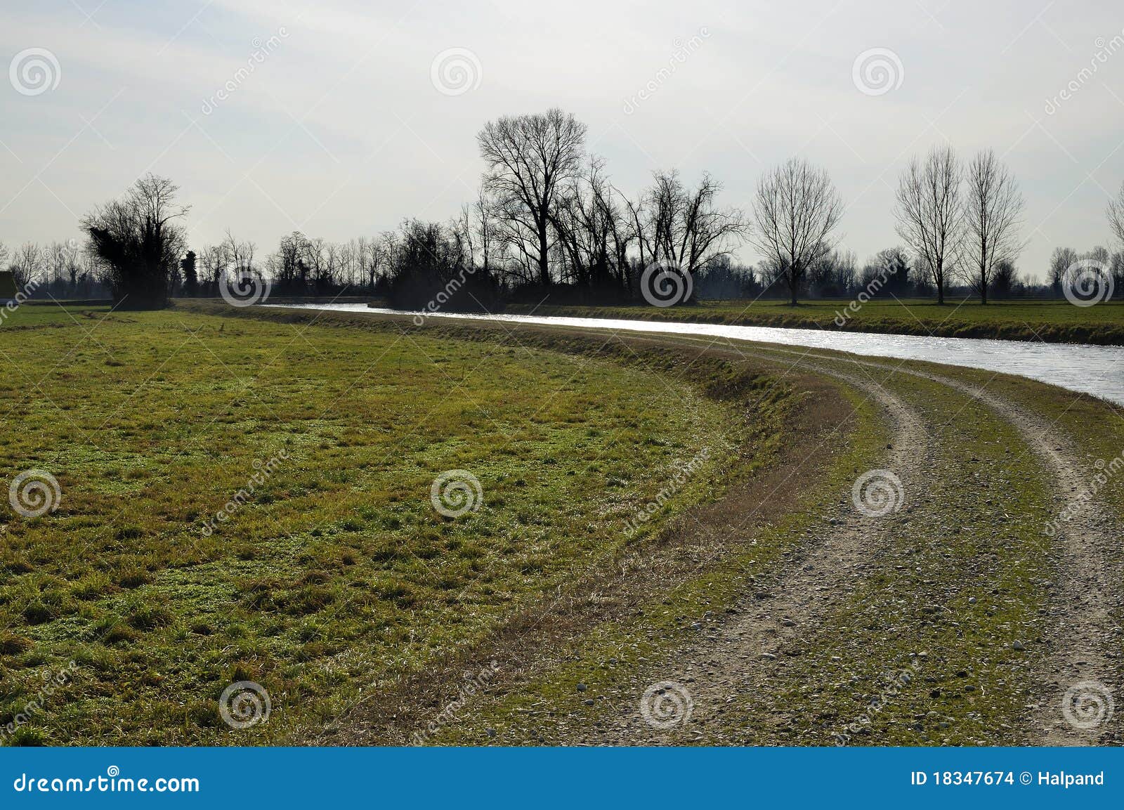 De Kromming Van Muzza in Backlight Stock Foto - Image of winter ...