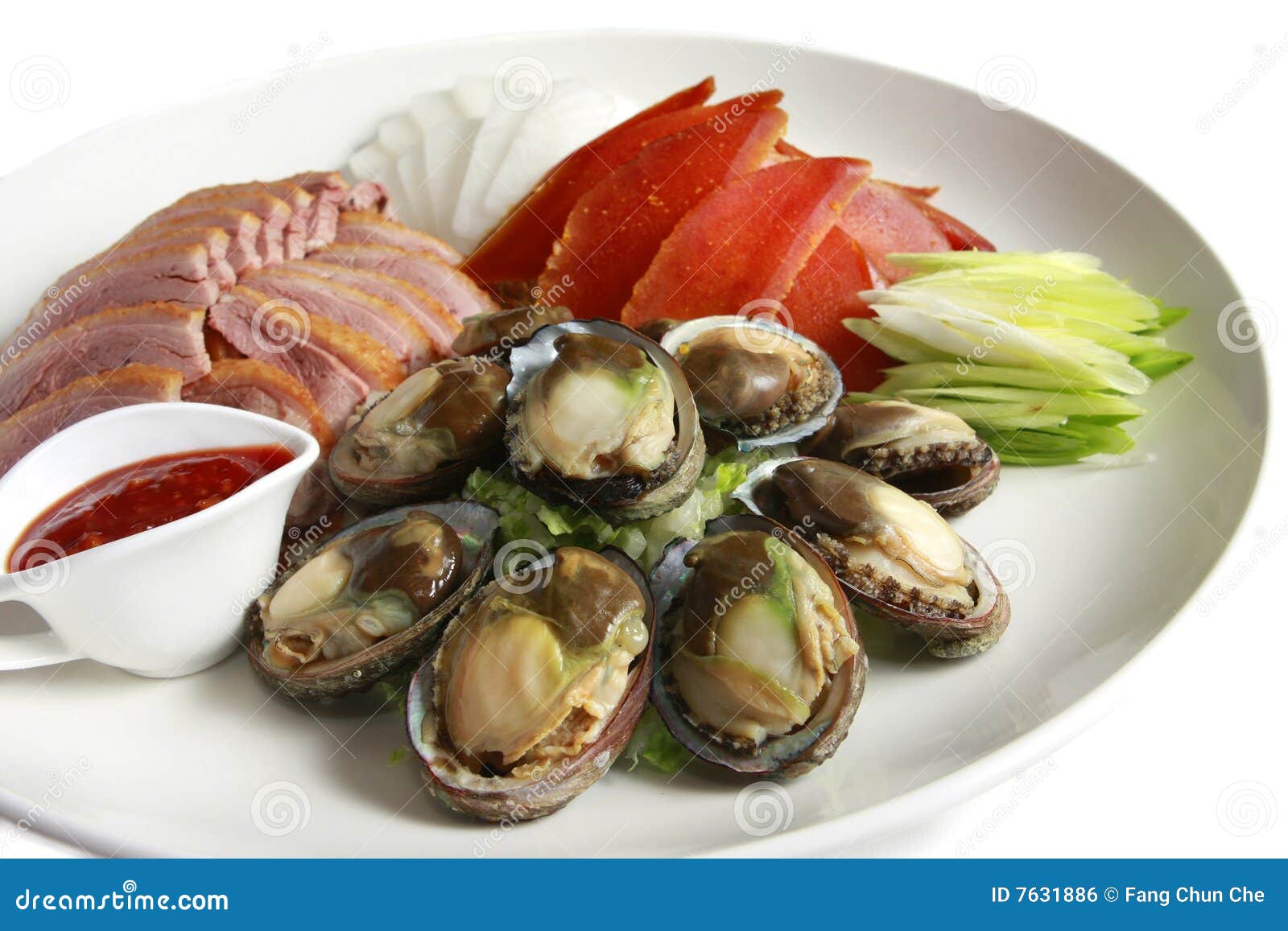 De Kuiten Van De Schotel, Abalone En Verticale Raamstijl Stock Foto ...