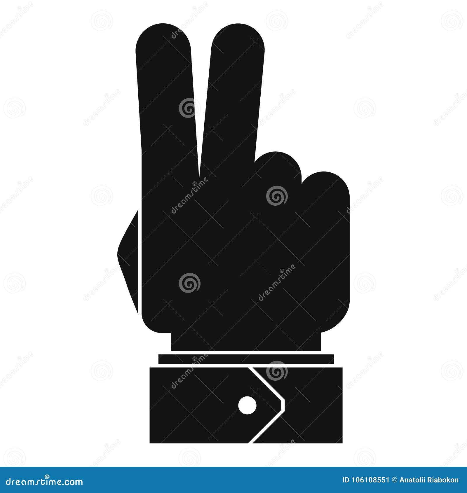 De La Mano Icono Ey, Estilo Negro Simple Ilustración del Vector ...