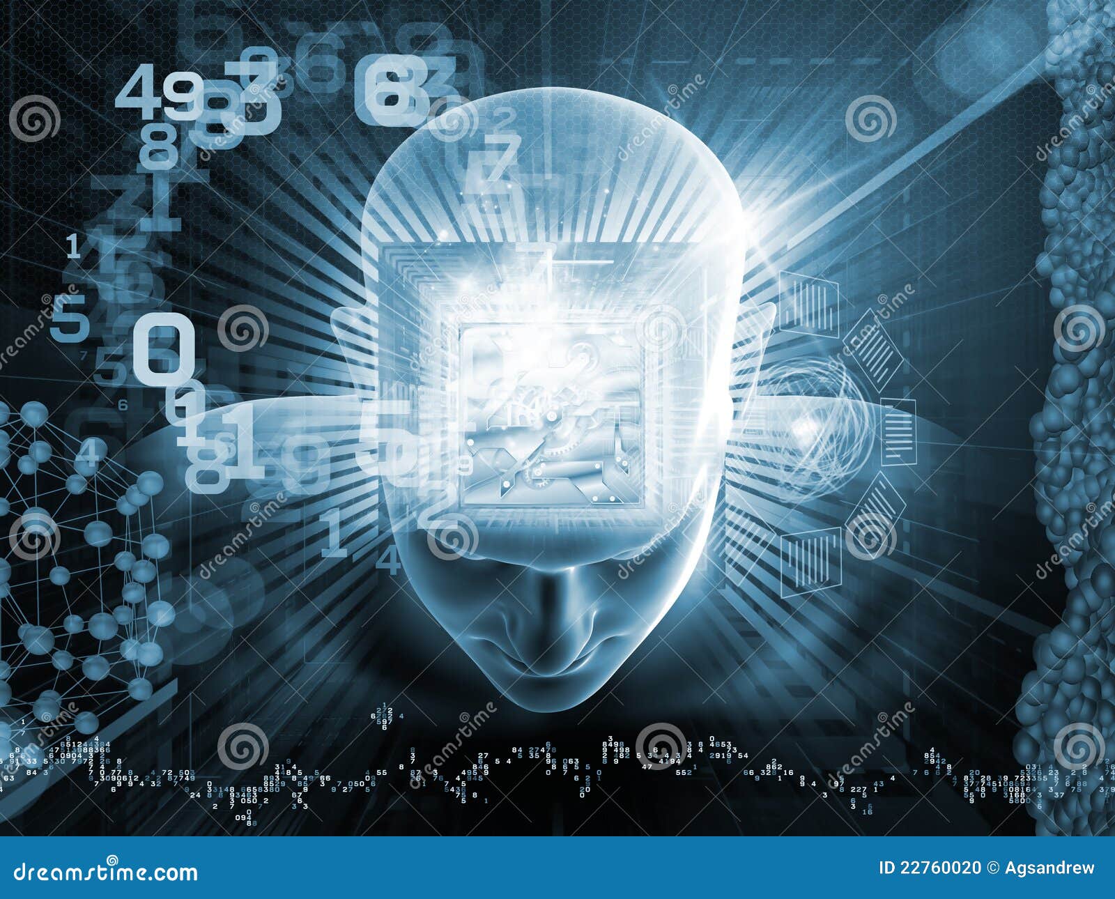 De La Science, De La Technologie Et De L'esprit Photo stock - Image ...