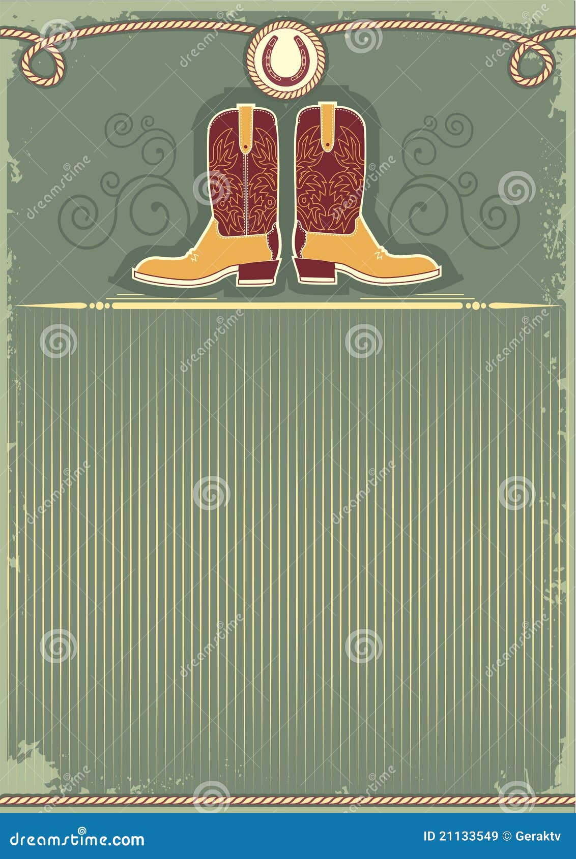 De laarzen van de cowboy. vector illustratie. Illustration of slijtage ...