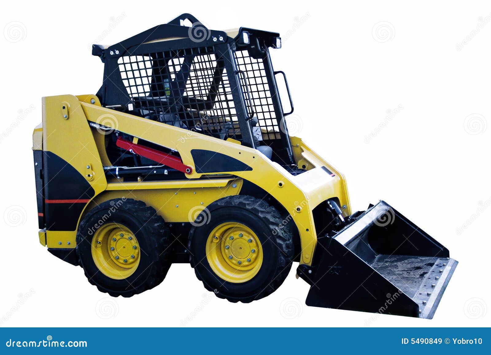 De Lader Van De Steunbalk Van Bobcat Stock Afbeelding - Image of ...