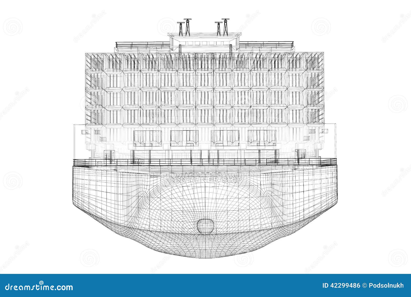 De Lading Van Het Containerschip Stock Illustratie - Illustration of ...