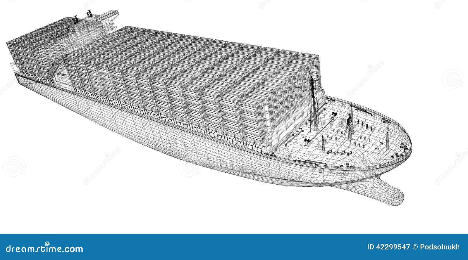De Lading Van Het Containerschip Stock Illustratie - Illustration of ...