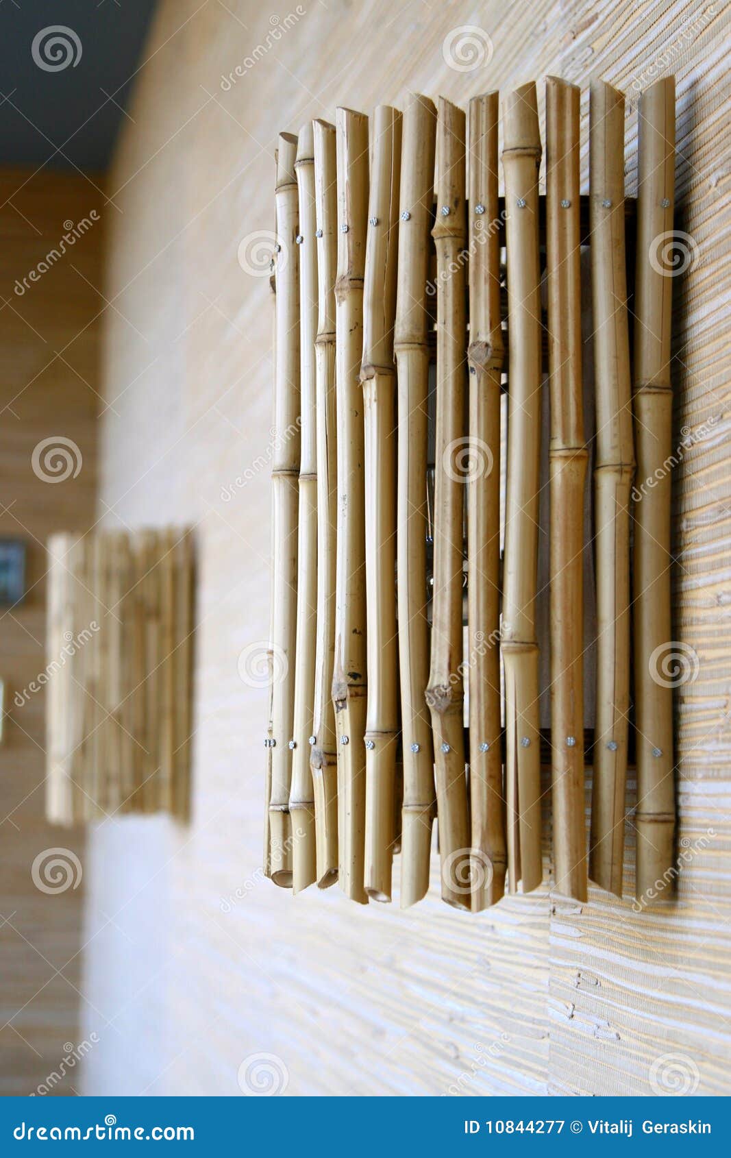 De Lamp Van De Muur Van Bamboe Stock Afbeelding - Image of decor ...