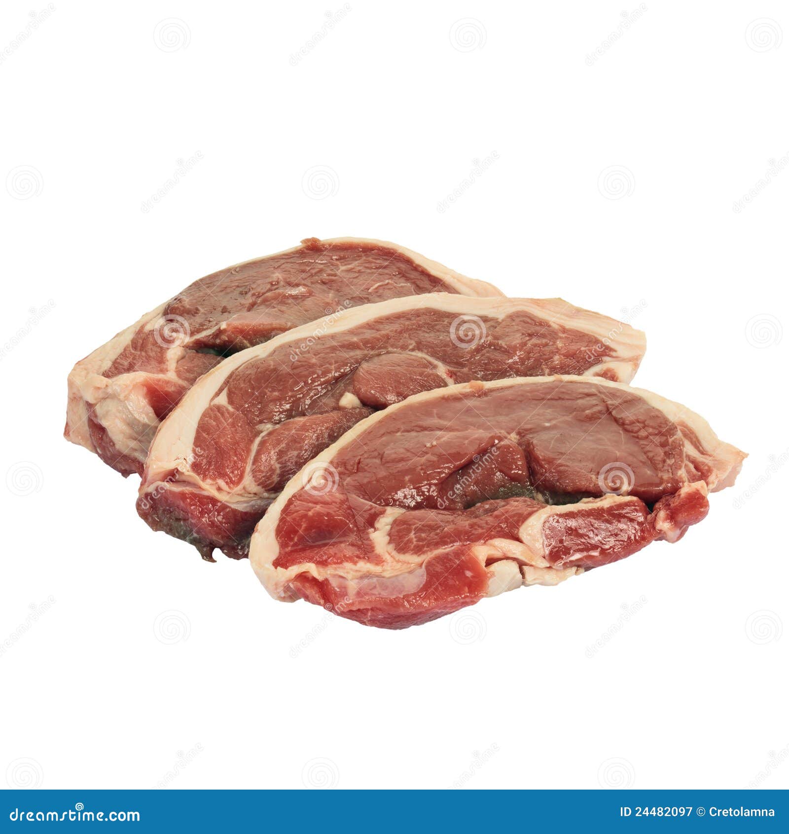 De Lapjes Vlees Van Het Lam. Stock Afbeelding - Image of afval ...