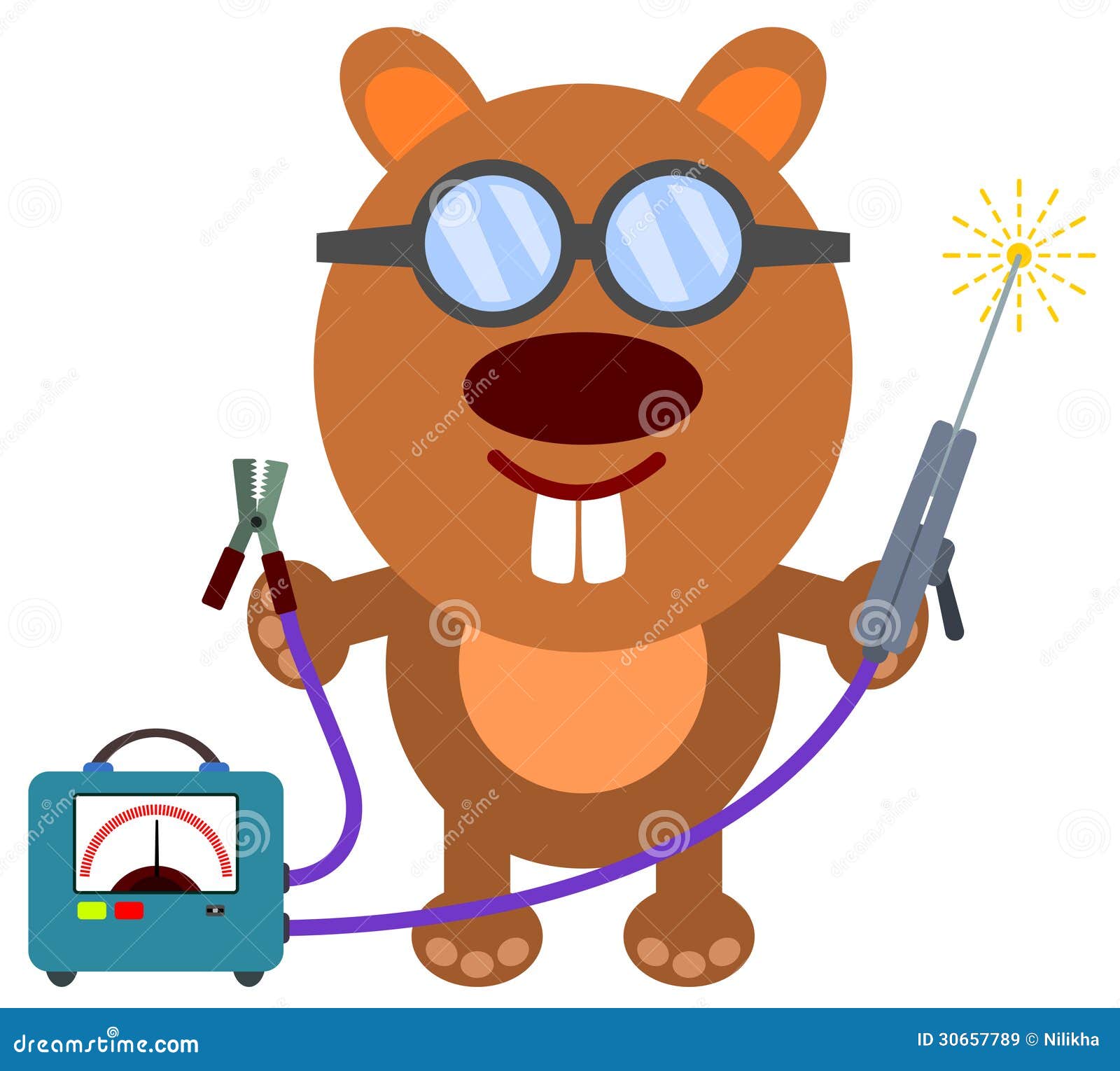 De lasser stock illustratie. Illustration of work, beroep - 30657789