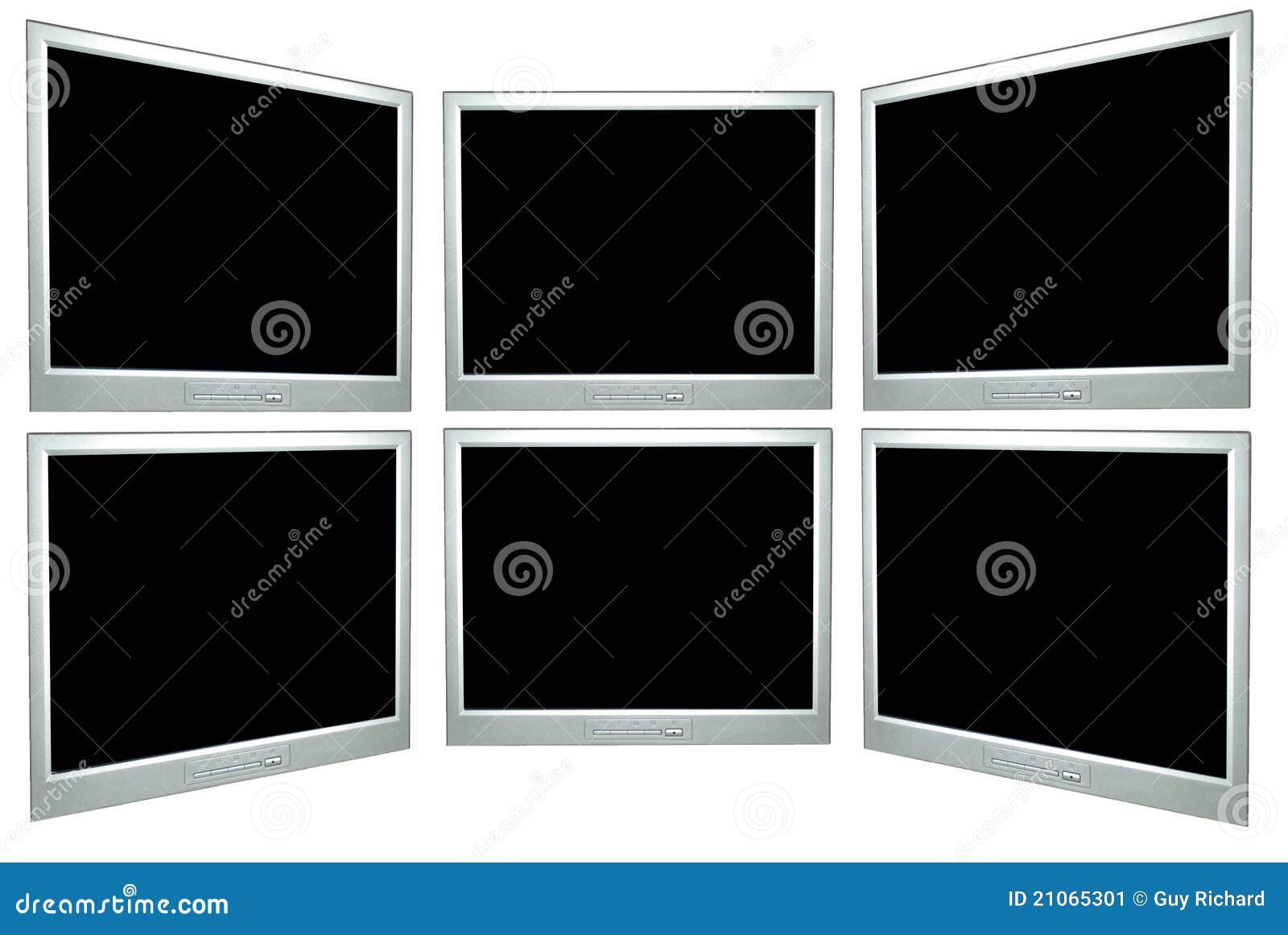 De lege computerschermen stock illustratie. Illustration of isoleer ...