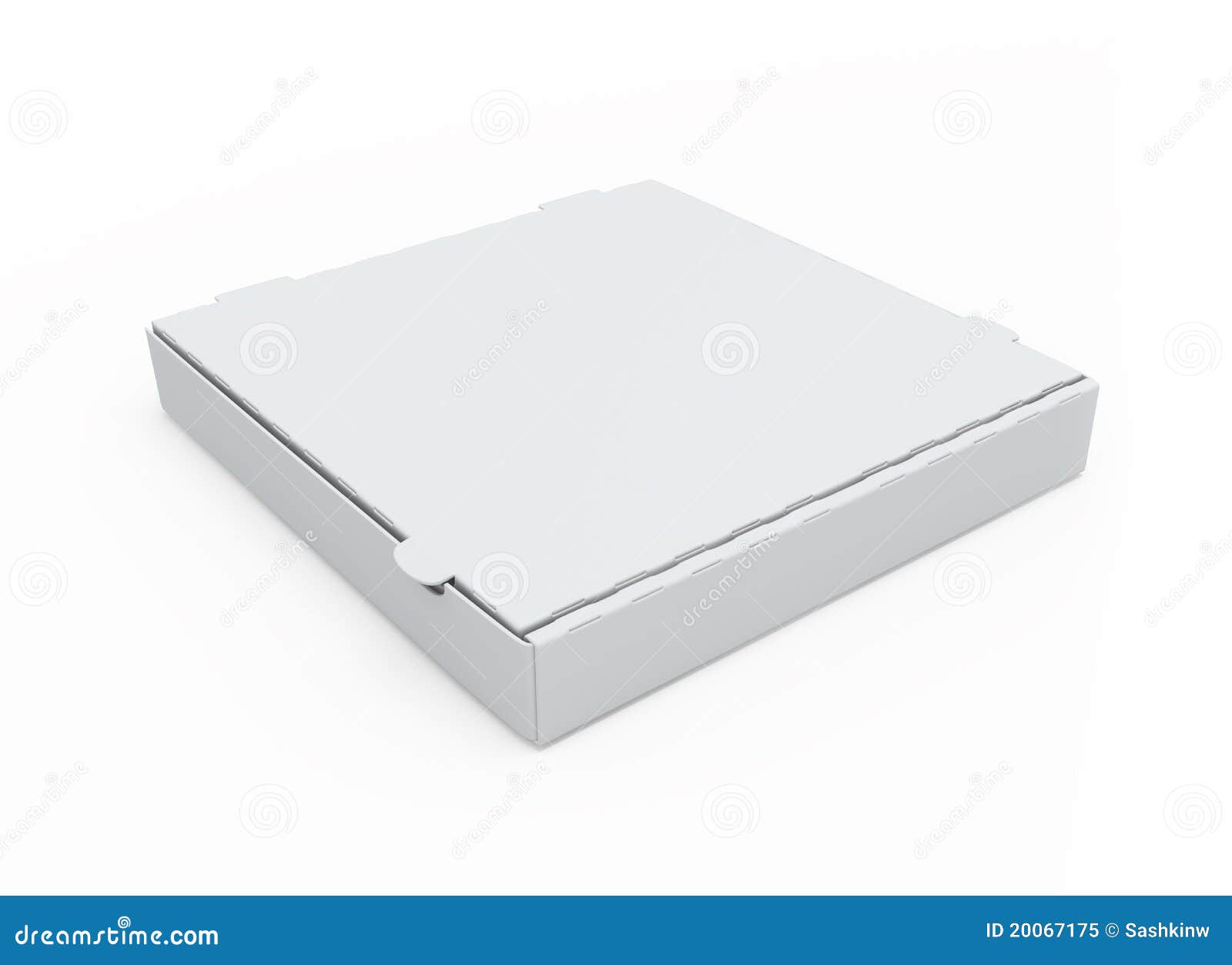 De Lege Doos Van De Kartonpizza Stock Illustratie - Illustration of ...