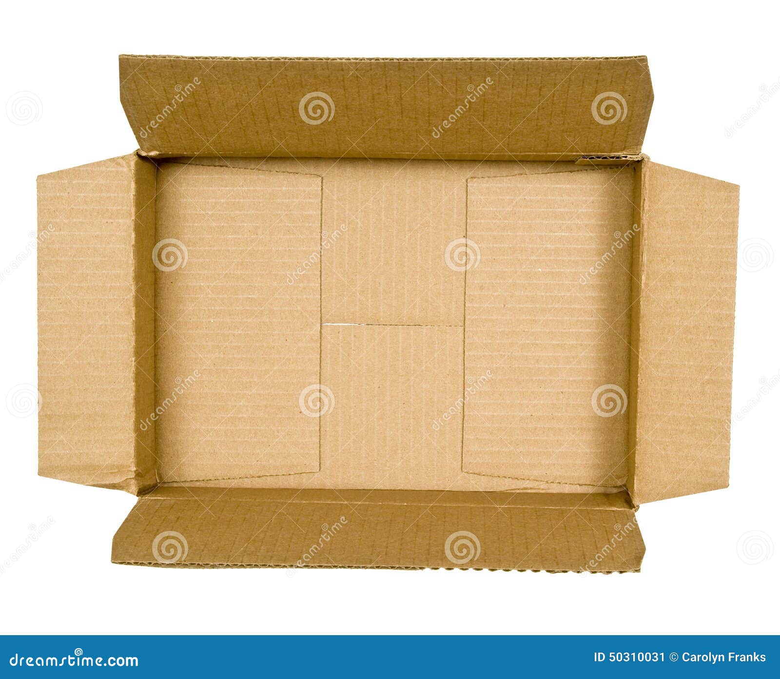 De Lege Doos Van Het Karton Stock Afbeelding - Image of leeg ...