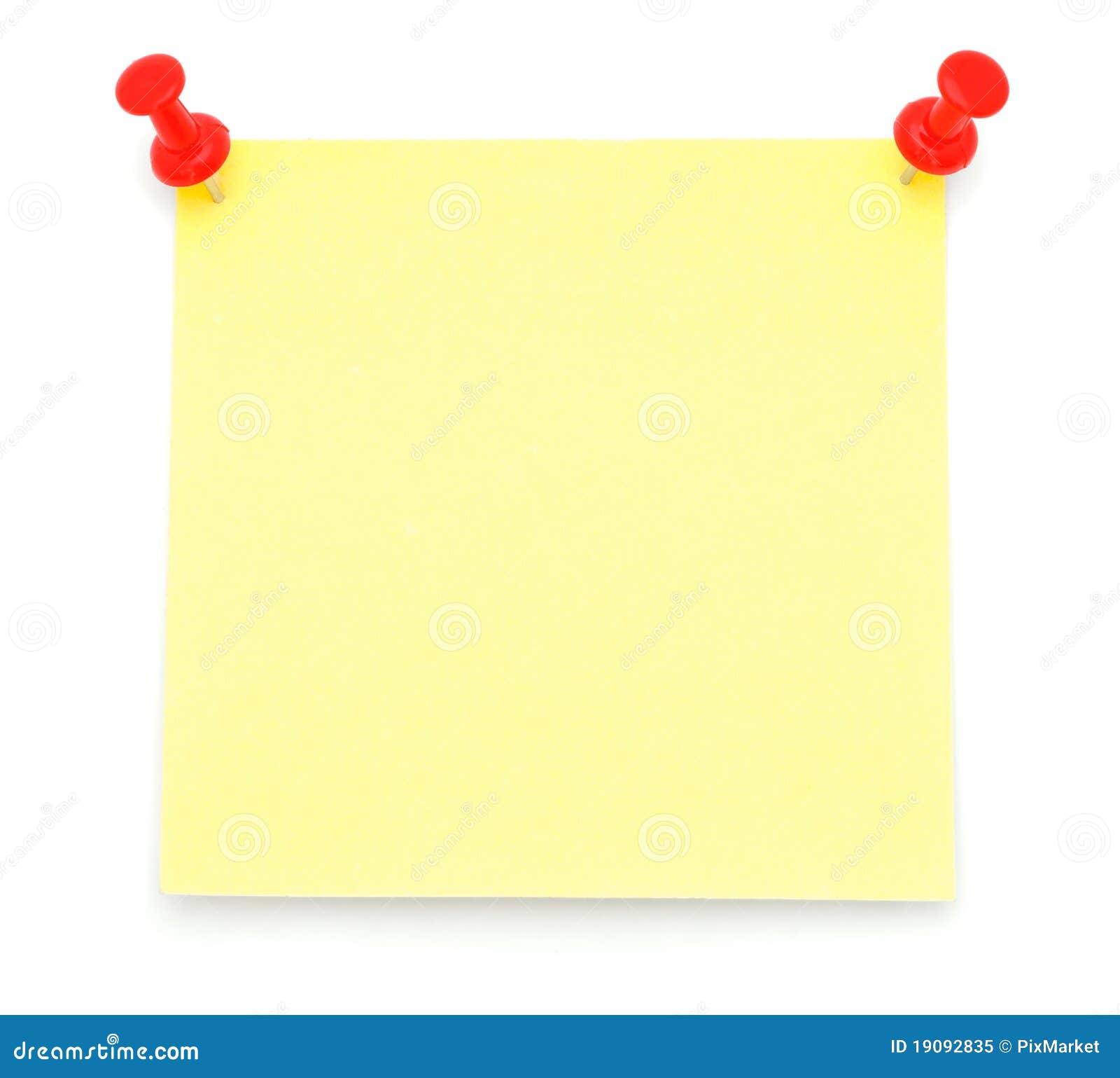De Lege Gele Nota Van De Post-it Stock Afbeelding - Image of kleur ...
