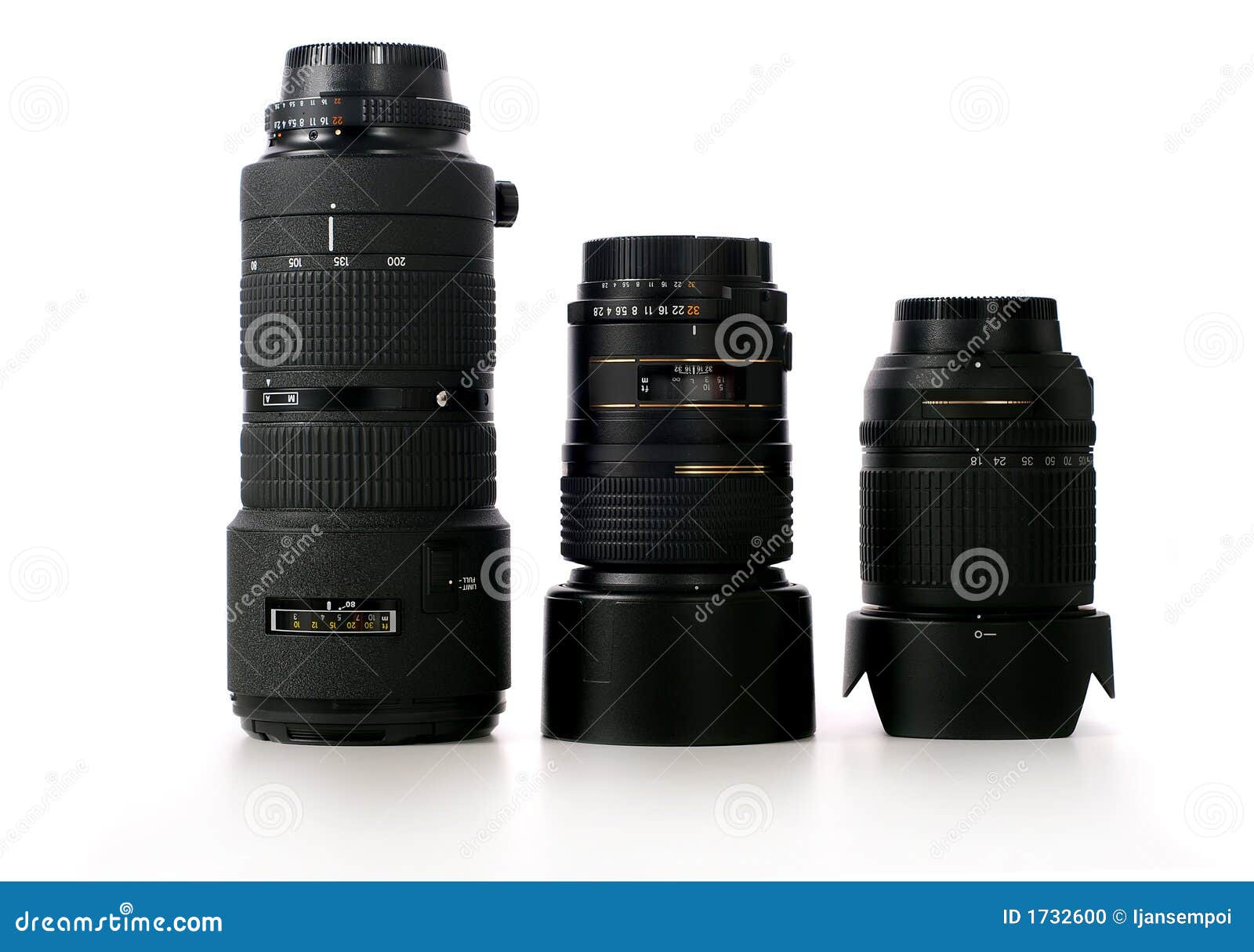 De lenzen van de camera stock foto. Image of eerste, foto - 1732600