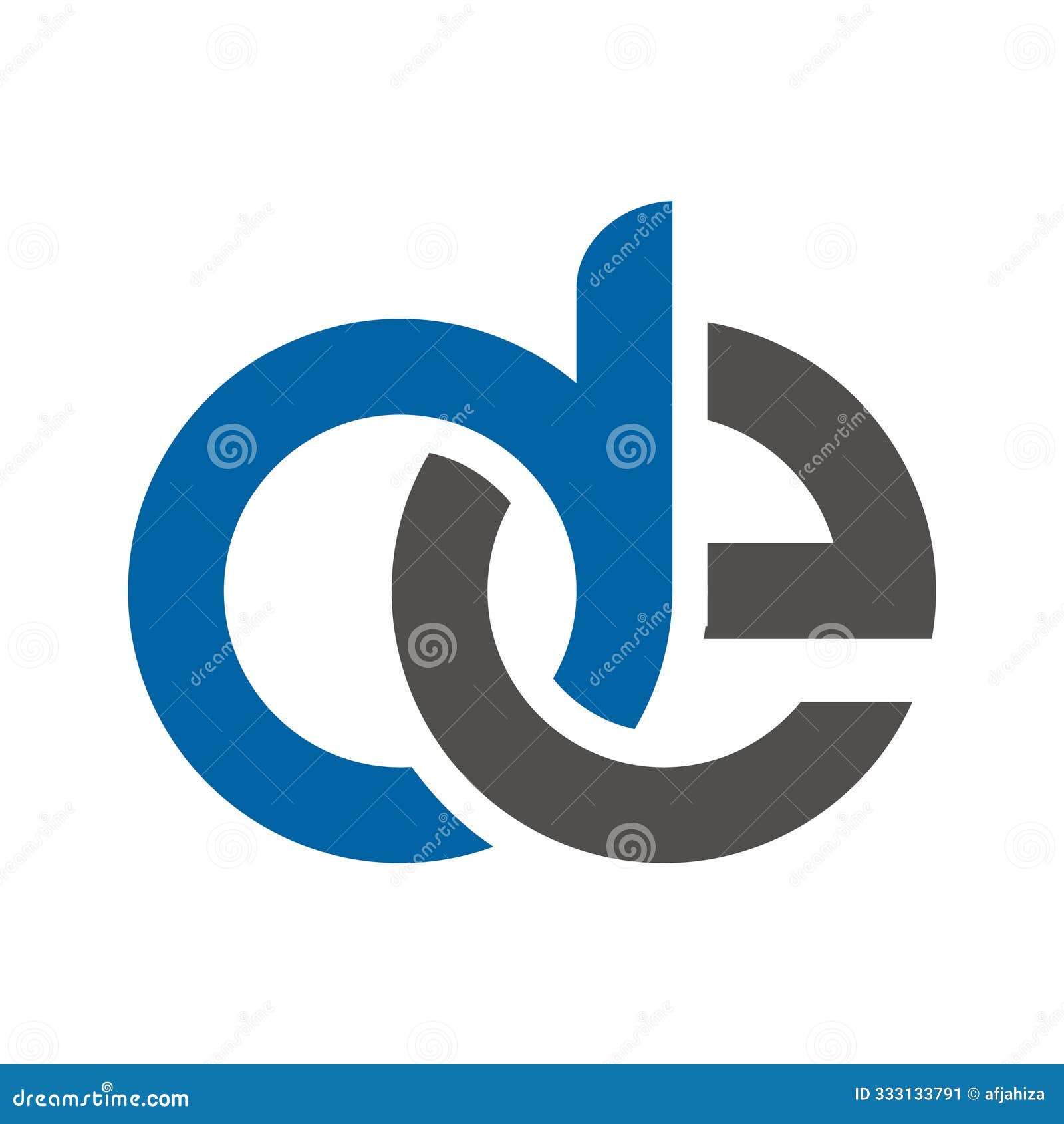 De Letter Link Logo Template Stock Illustration - Illustration of font ...