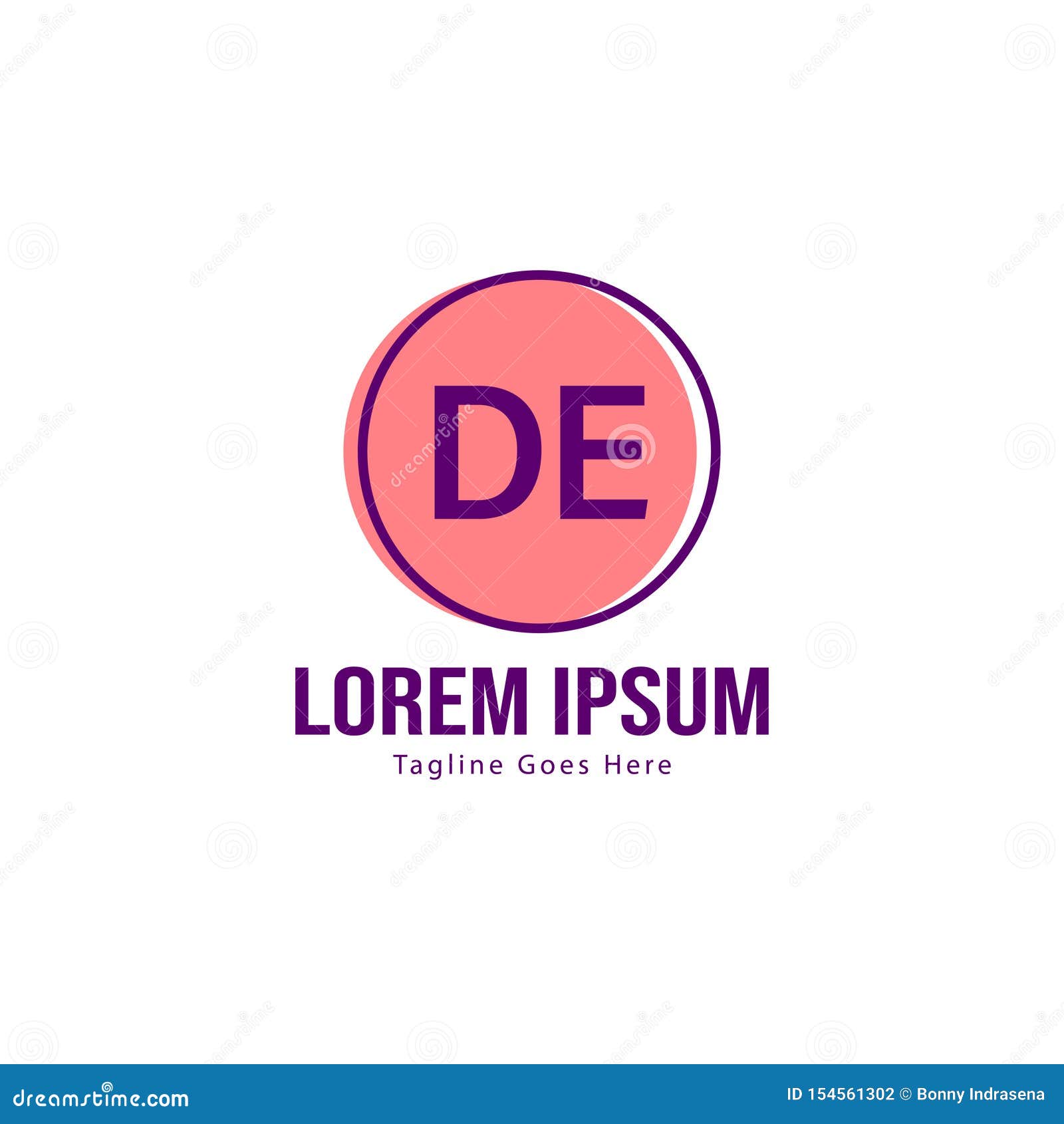 DE Letter Logo Design. Creative Modern DE Letters Icon Illustration ...