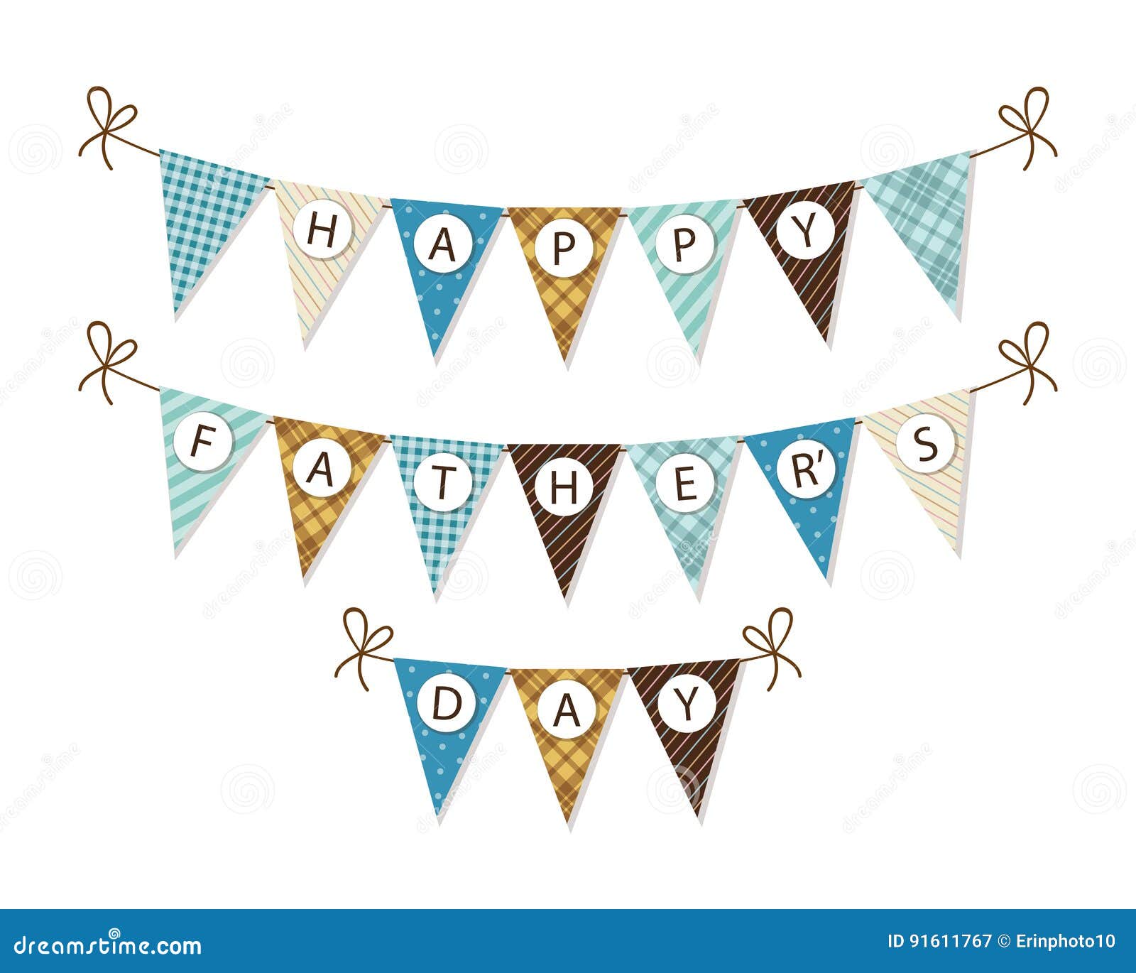 De Leuke Feestelijke Banner Van De Vader` S Dag Vector Illustratie ...