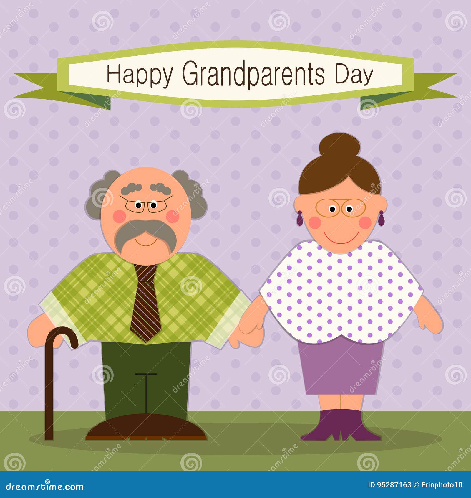 De Leuke Kaart Van De Grootoudersdag Met Grappige Karakters Van ...