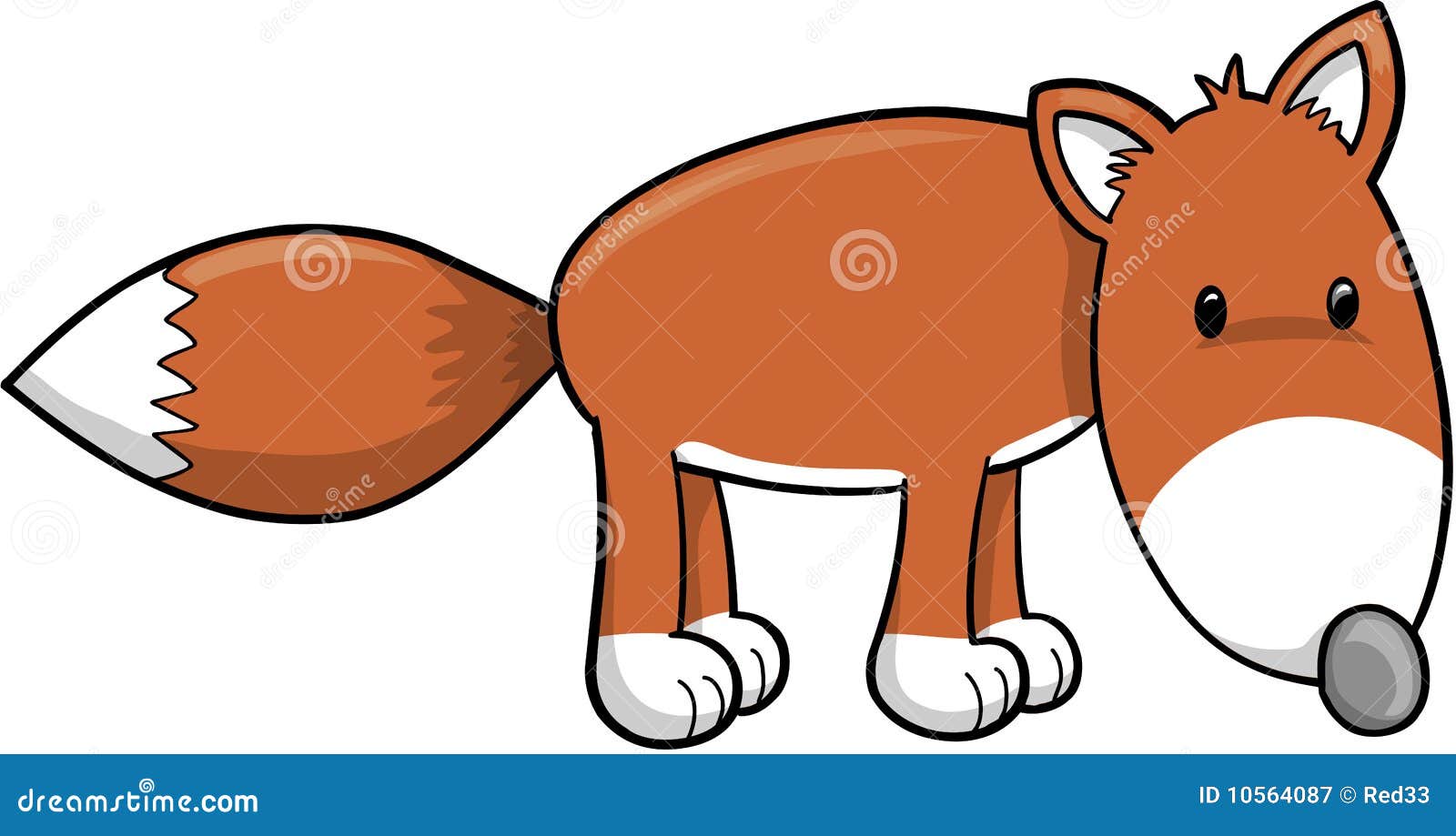 De Leuke VectorIllustratie Van De Vos Vector Illustratie - Illustration ...