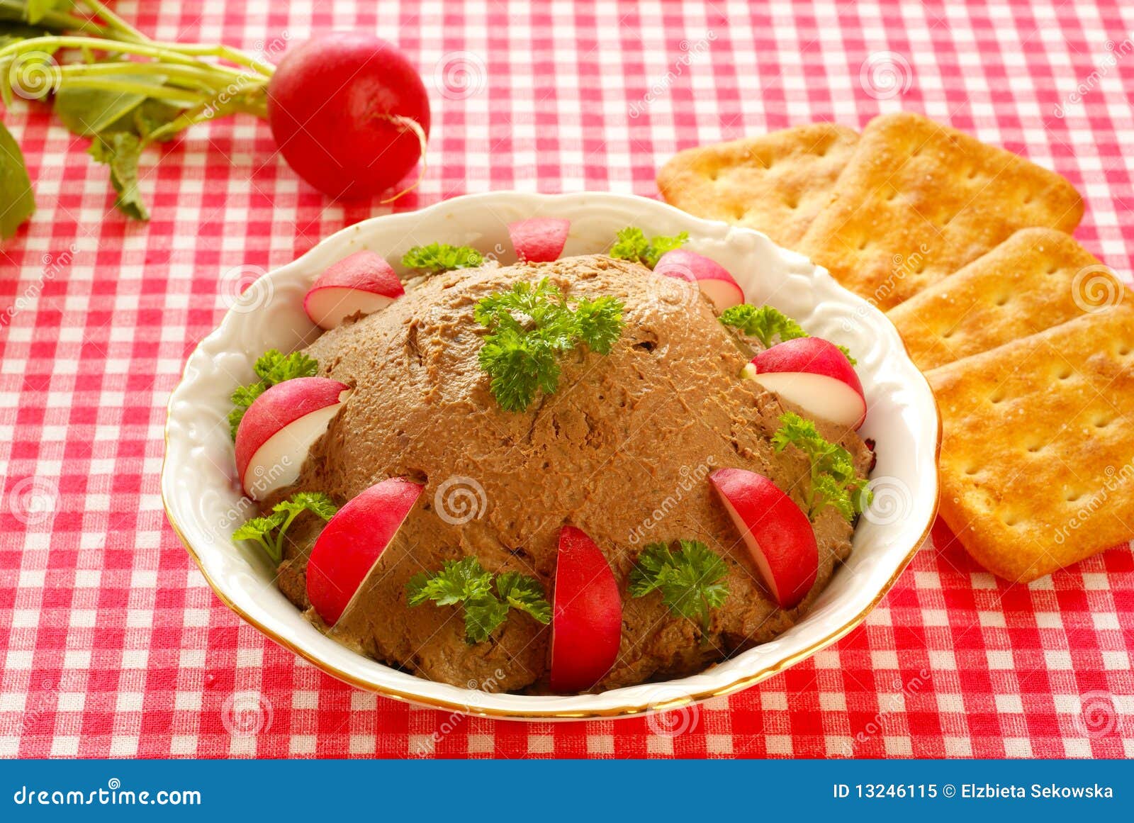 De leverpastei van de kip stock afbeelding. Image of niemand - 13246115