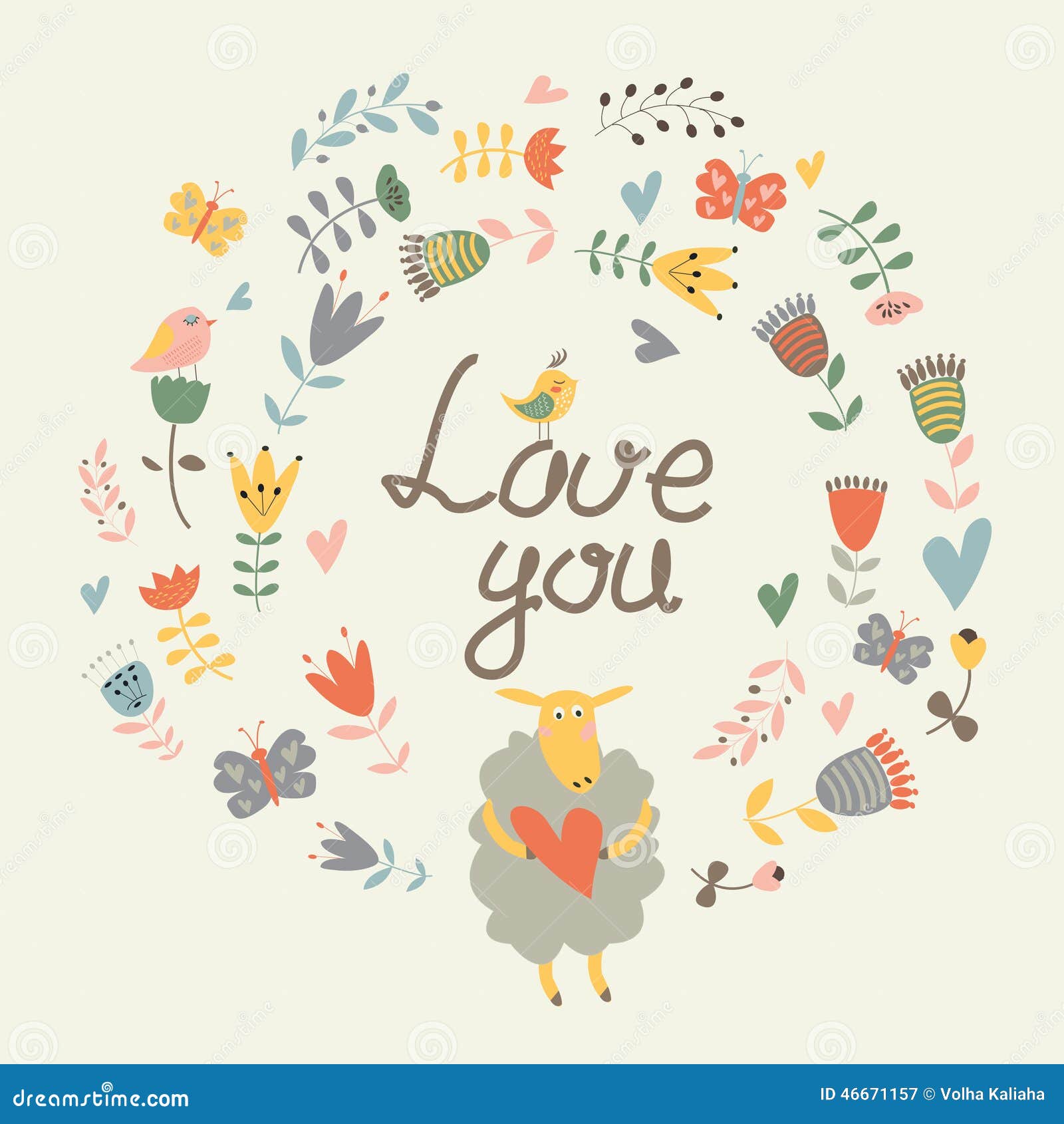 De Liefde Die U Hebt Gekaard Vector Illustratie - Illustration of ...