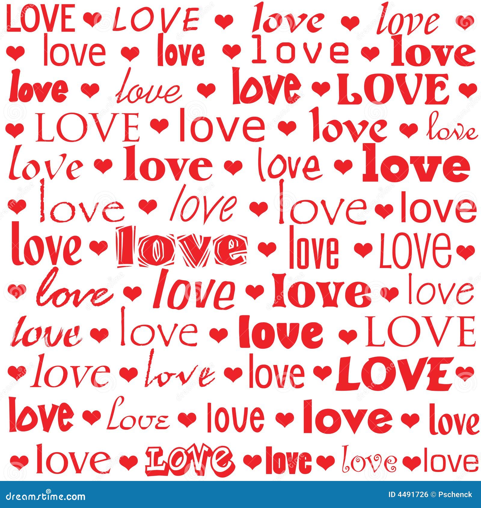 De liefde is het woord stock illustratie. Illustration of document ...