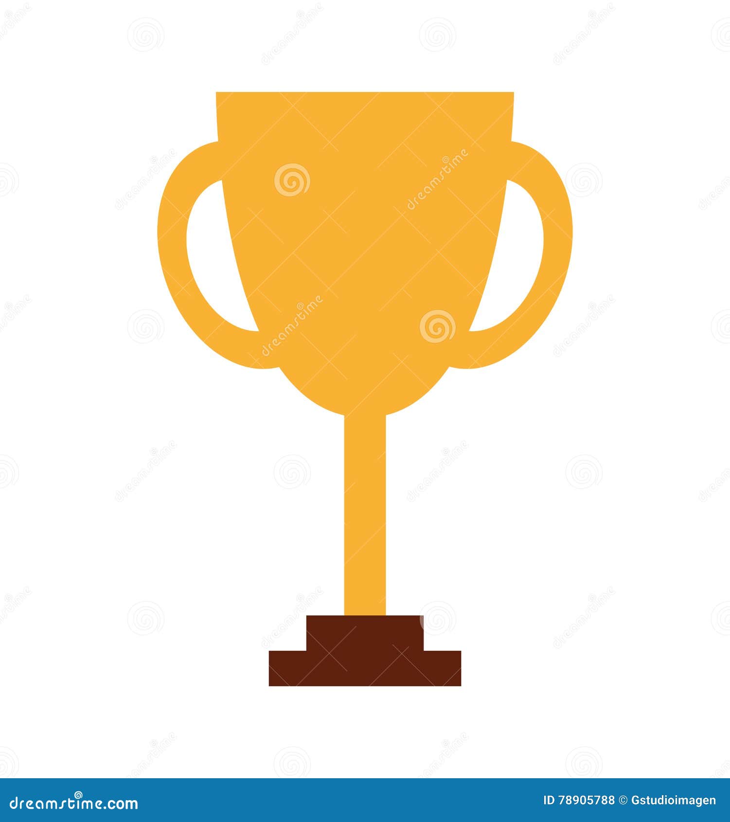 De Lijnpictogram Van De Trofee Eerste Plaats Stock Illustratie ...