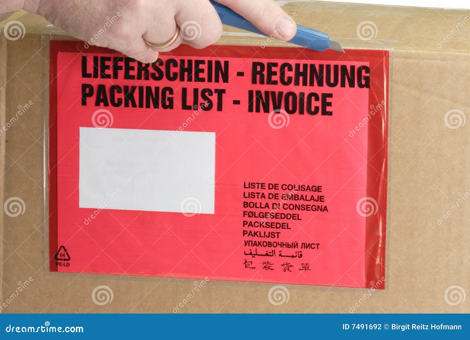 De lijst van de verpakking stock foto. Image of stootkussen - 7491692