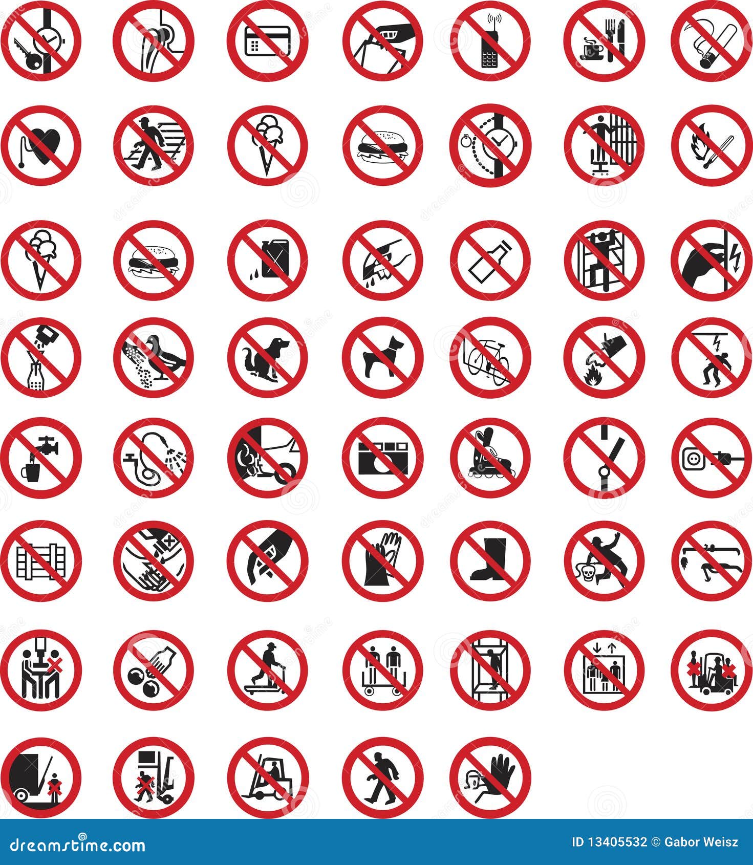 De lijsten van het verbod vector illustratie. Illustration of ...