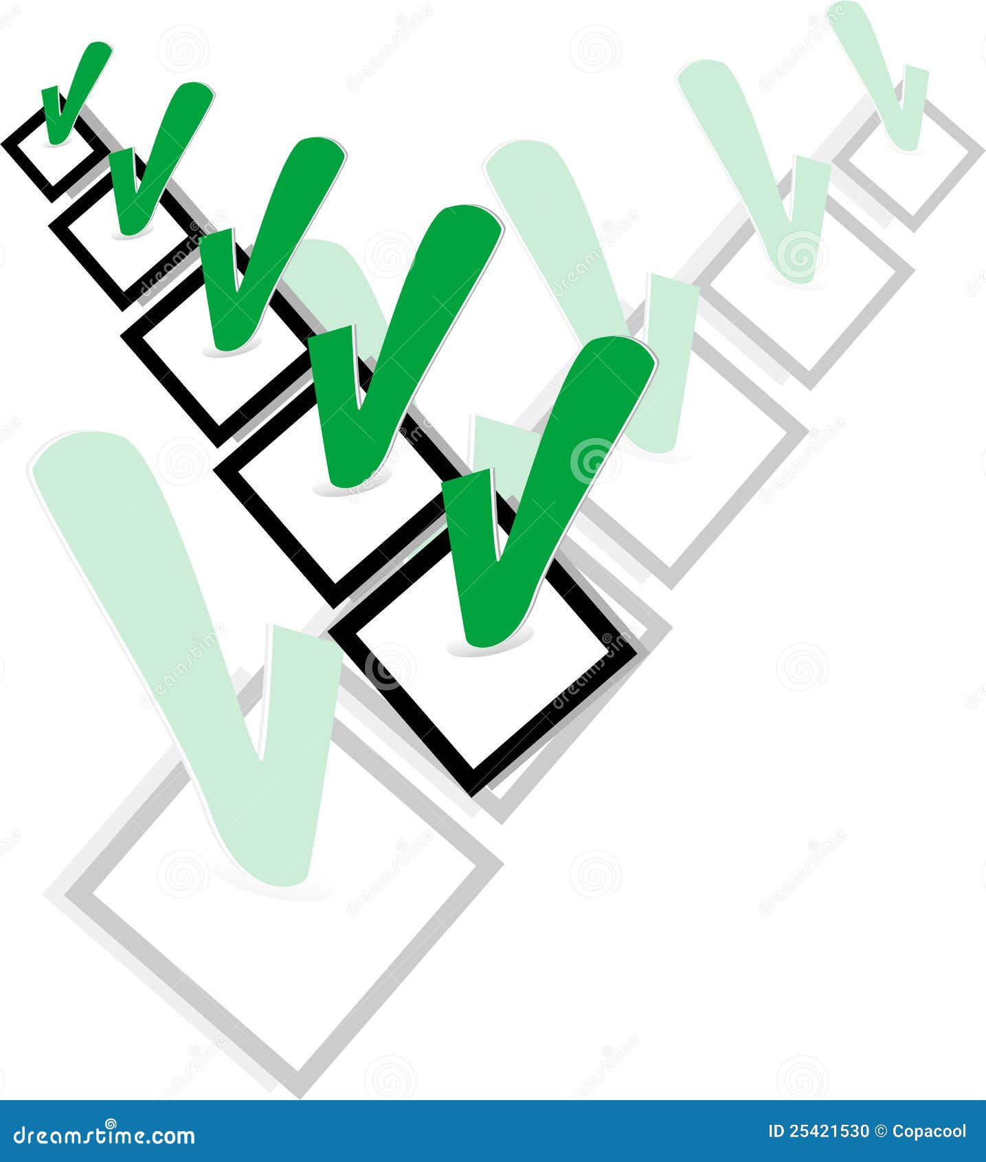 De Lijstsymbool Van De Controle Met O.k. Teken. Vector Vector ...