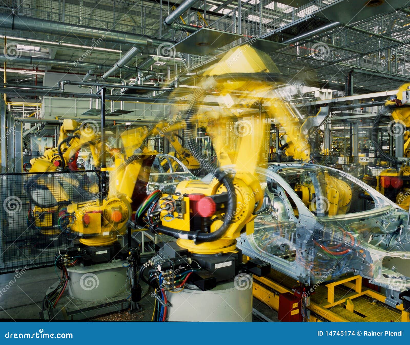 De Lopende Band Van De Auto Stock Foto - Image of lijn, werktuigkundige ...