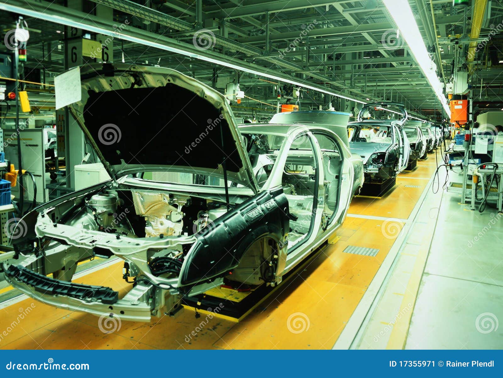 De Lopende Band Van De Auto Stock Afbeelding - Image of auto, industrie ...