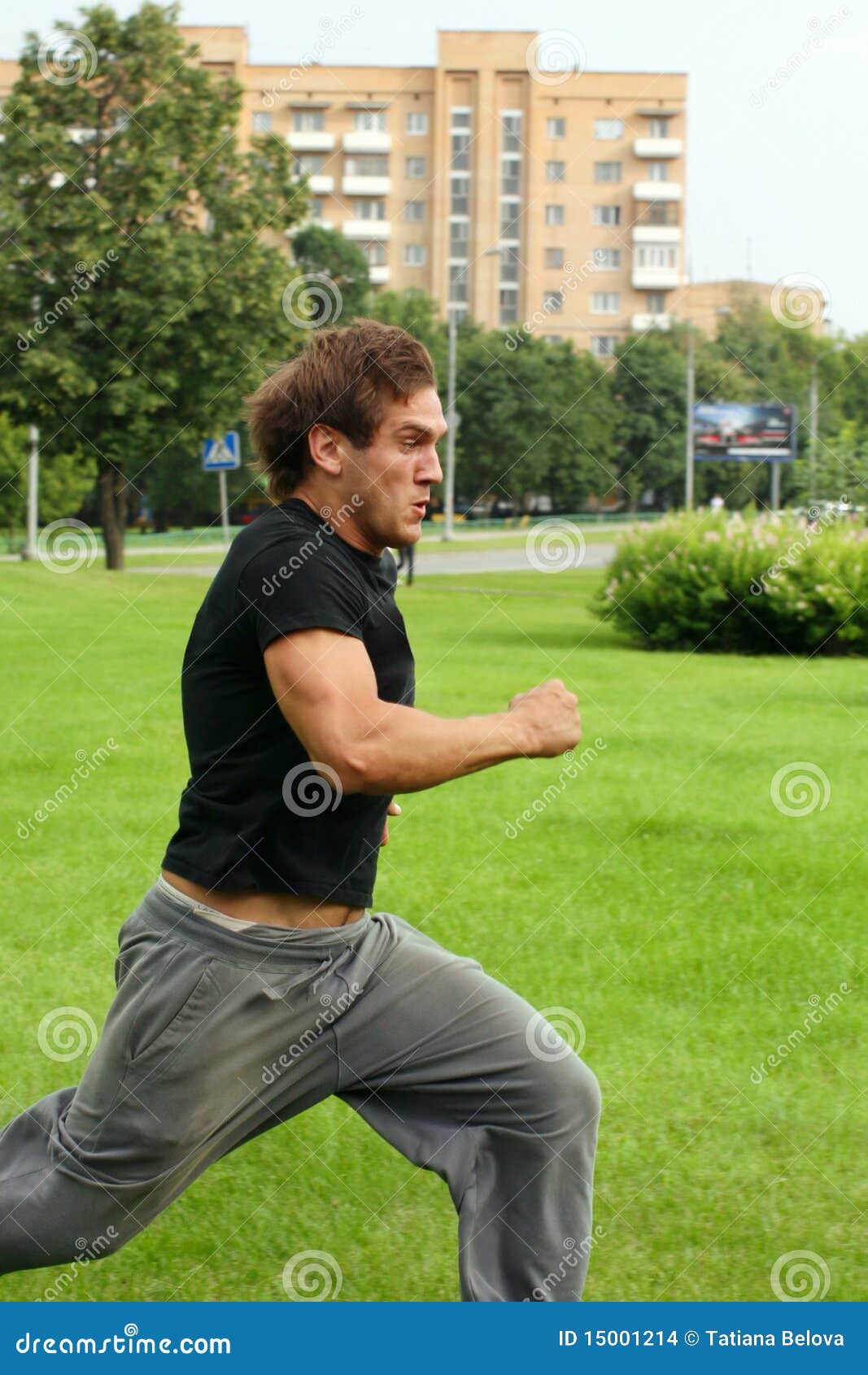 De lopende man stock foto. Image of energieën, gezond - 15001214