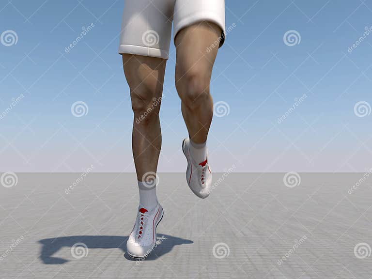 De lopende persoon stock illustratie. Illustration of leven - 32808449